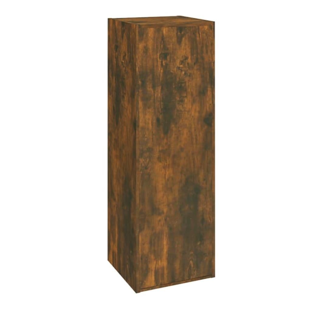 Meuble TV Chêne fumé 30,5x30x90 cm Bois d'ingénierie | Leroy Merlin