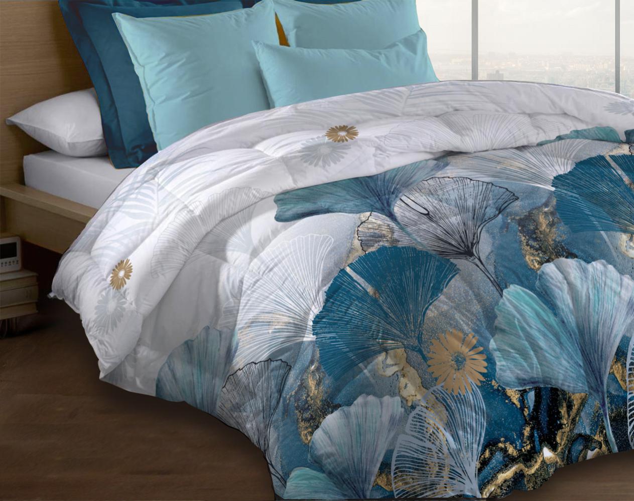 Couette microfibre 220x240 - Imprimée double-face - 550 grs/m2 - Ginko ...