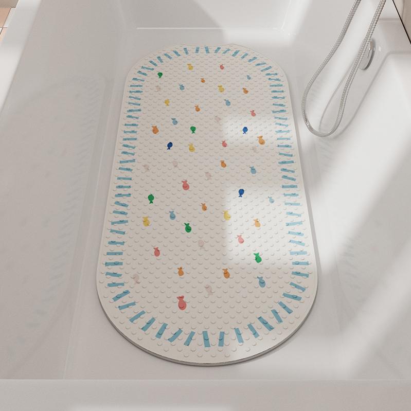 Tapis de bain antidérapant pour baignoire et douche, 40x100cm ...