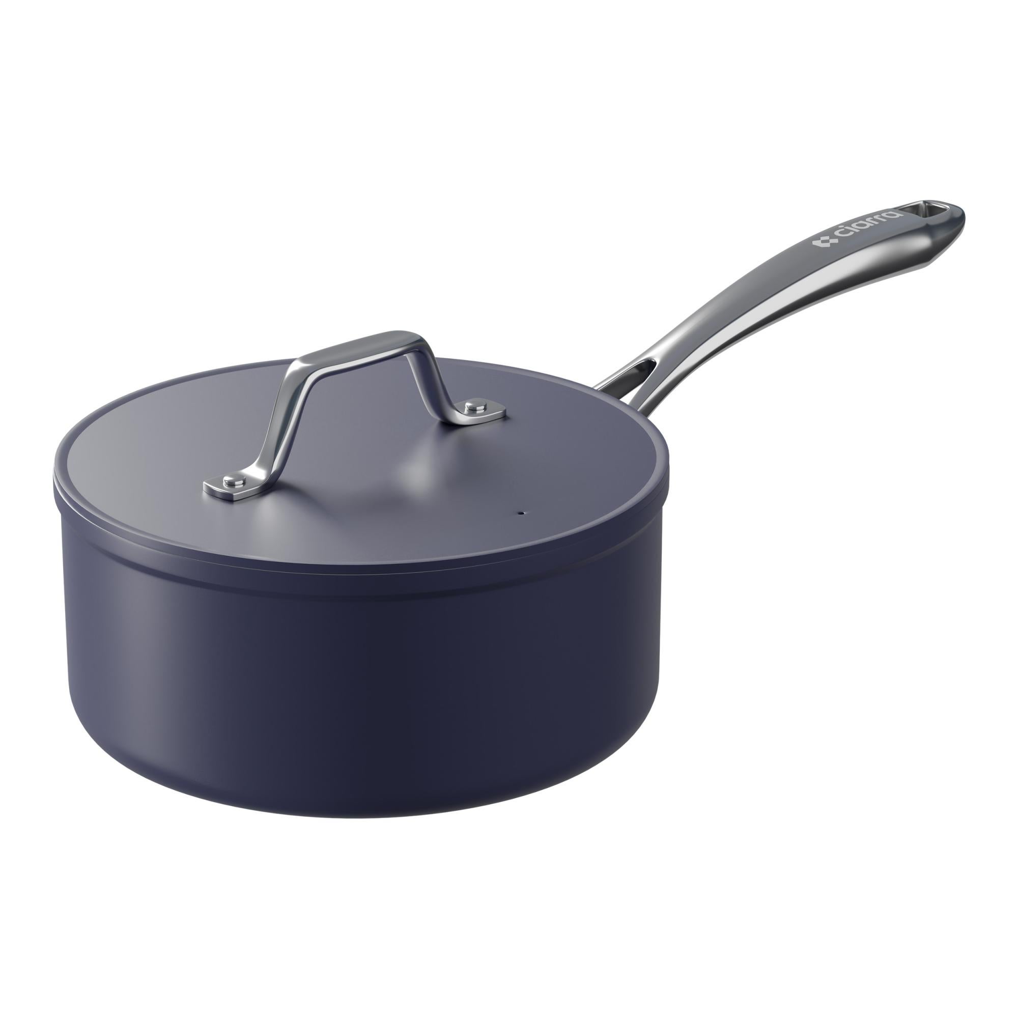 Ciarra Casserole Induction 20cm avec Couvercle Poêle à Tous Feux 2.8L ...