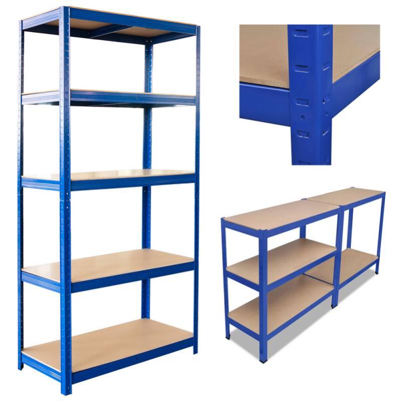 Scaffale modulare in metallo blu, 5 livelli, 175kg/per ripiano | Leroy ...