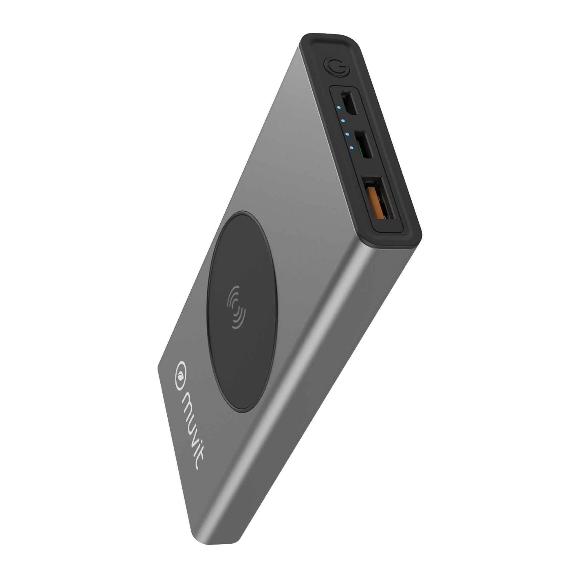Muvit for change power bank 10000 mAh/10W wireless + Output USB A ...