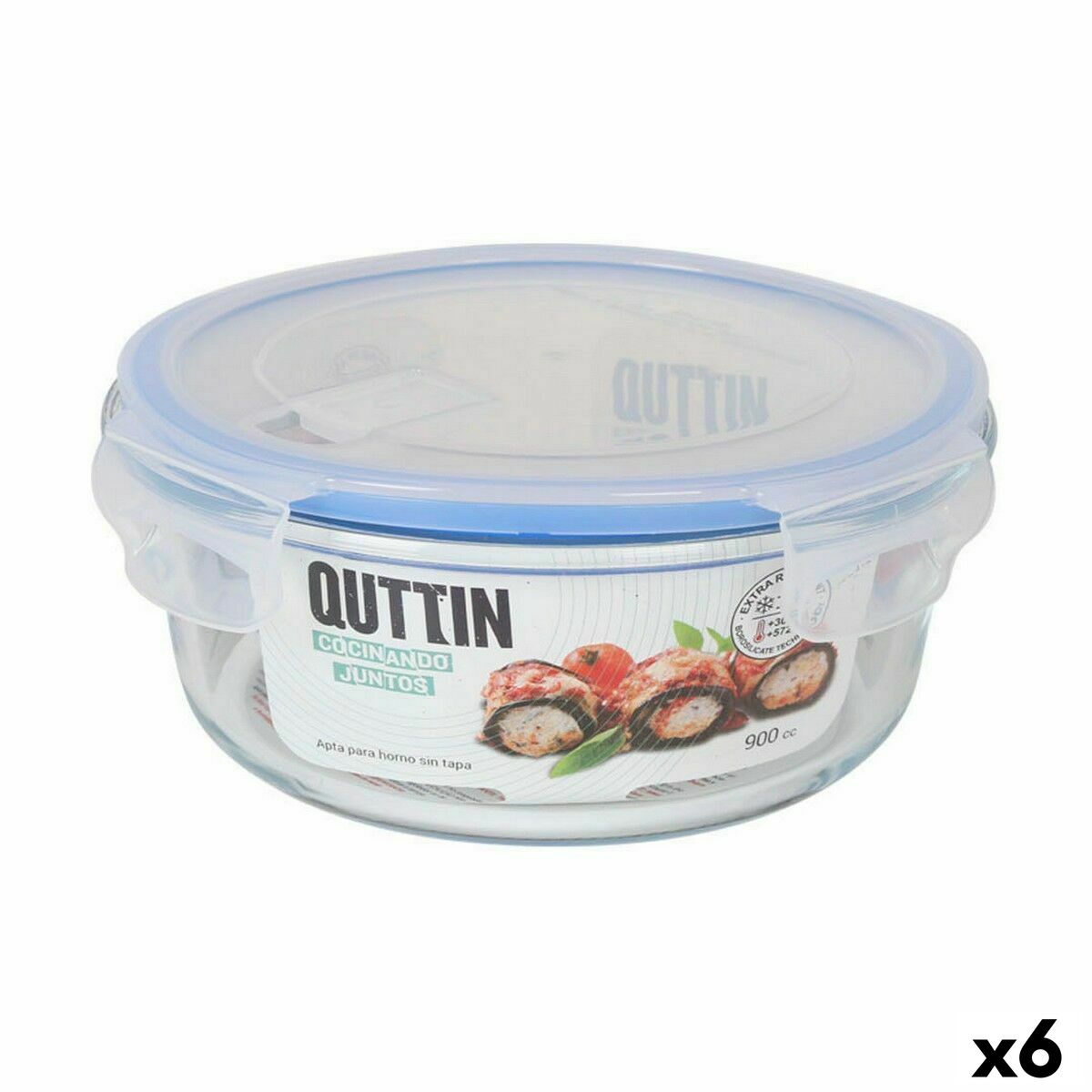 Porta pranzo Ermetico Quttin Rotonda 900 ml (6 Unità) | Leroy Merlin