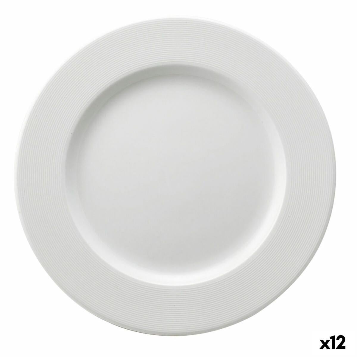 Piatto da pranzo Ariane Orba Bianco Ceramica Ø 27 cm (12 Unità) | Leroy ...
