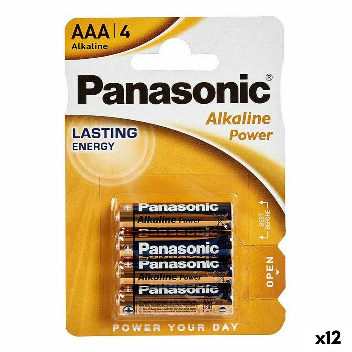Batterie Alcaline Panasonic LR03 AAA (12 Unità) | Leroy Merlin