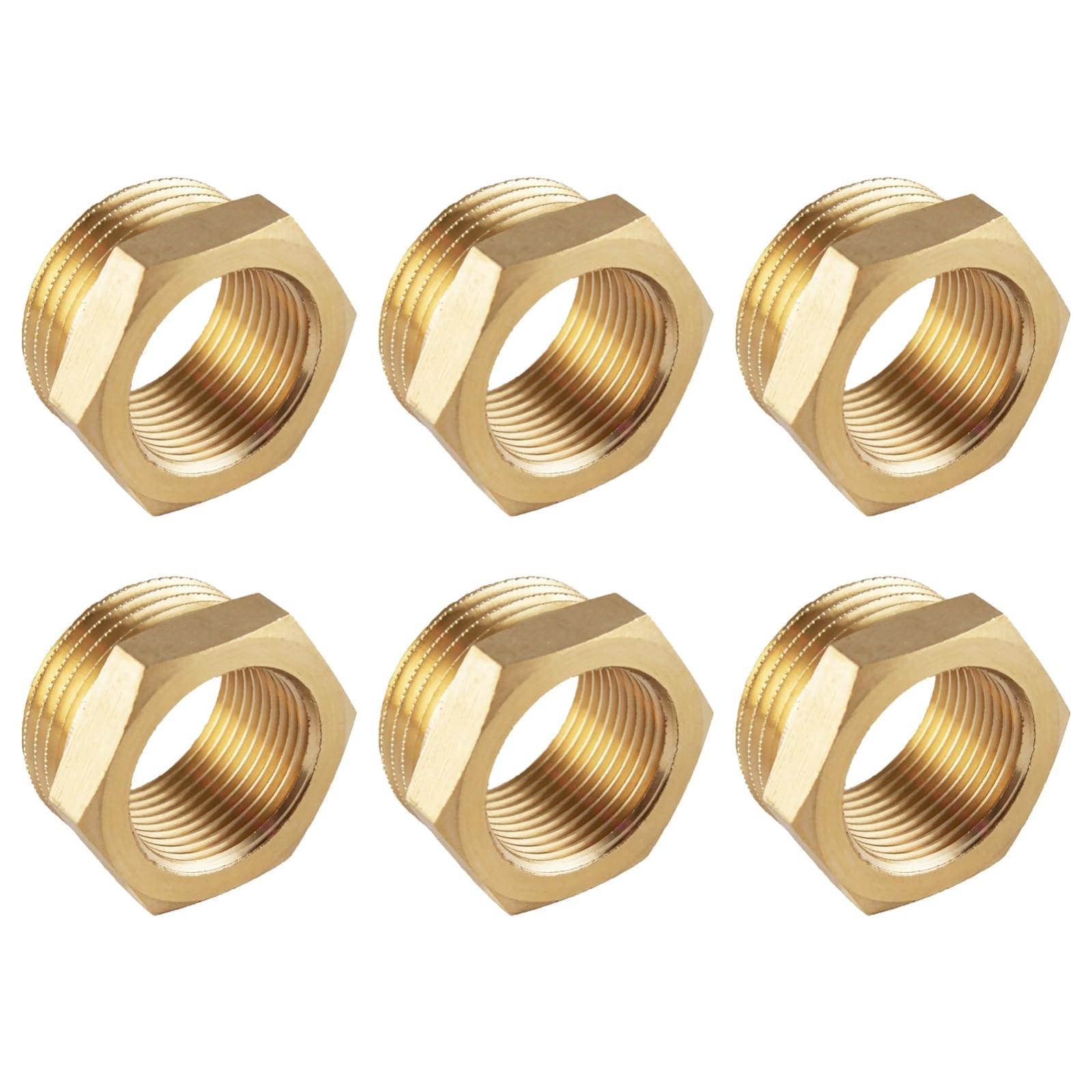 Lot de 6 réducteurs filetage femelle 1/2" vers filetage mâle 3/4 ...