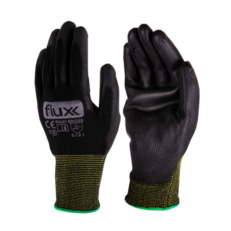 Guante T7 S Flux Poliuretano Negro | Leroy Merlin
