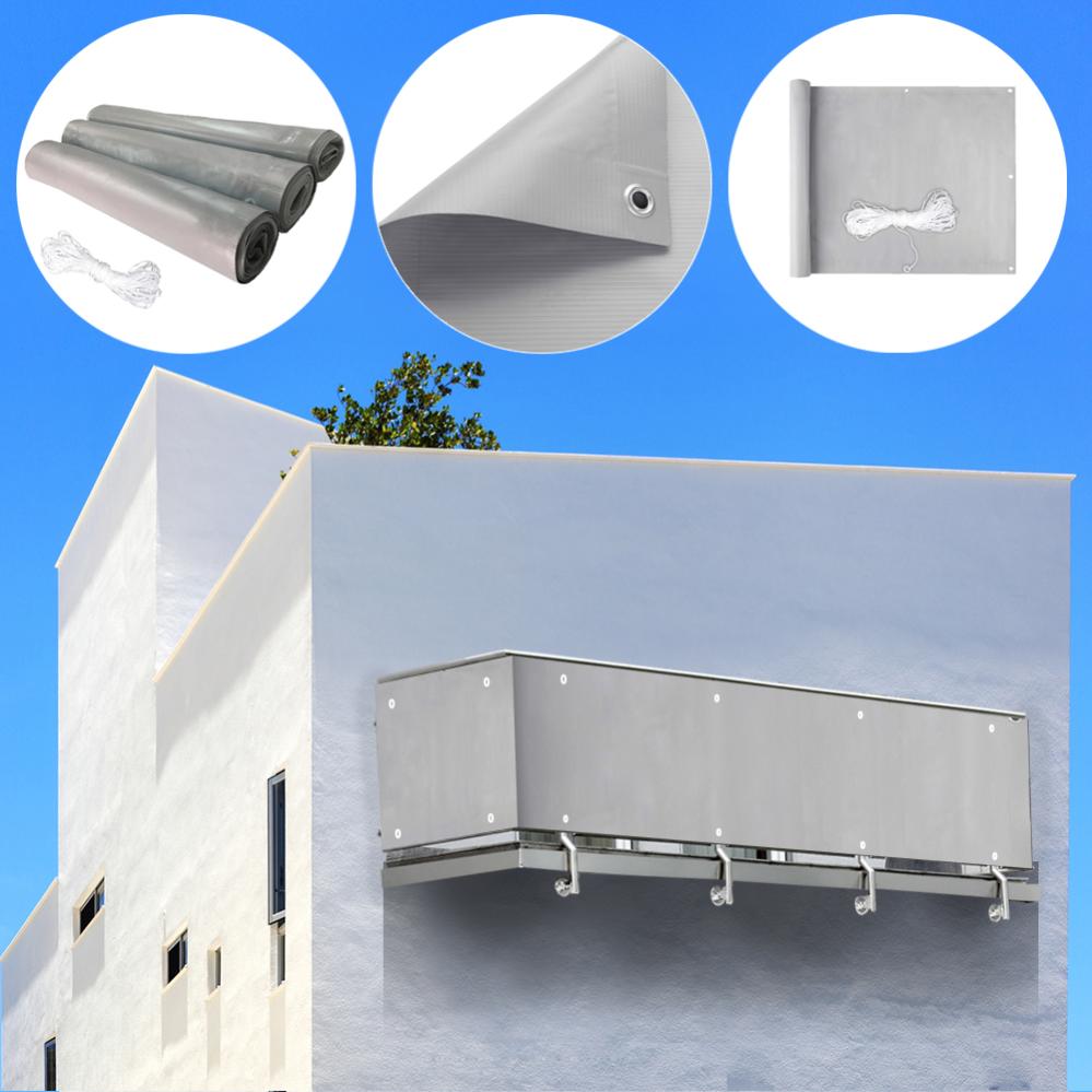 Frangivista per balcone PVC rinforzato 600x75 cm Grigio | Leroy Merlin