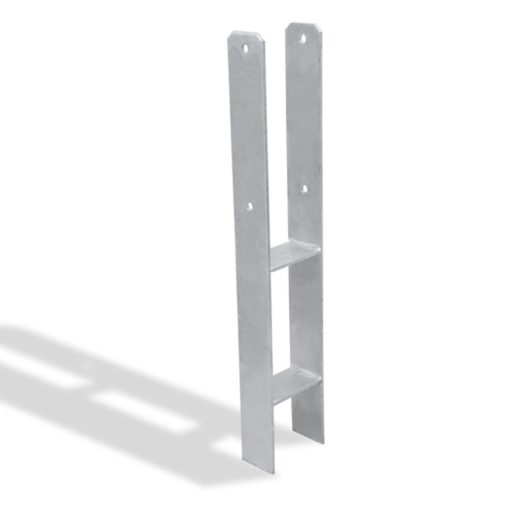 6 x Soporte de poste de anclaje H Anclaje de poste galvanizado en ...