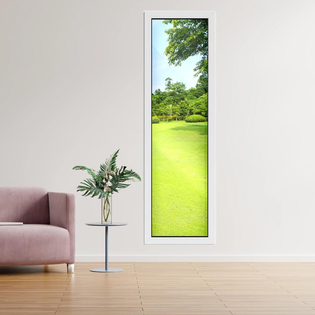 Fenêtre châssis fixe PVC blanc H.228 x L.76 cm - sans ouverture | Leroy ...