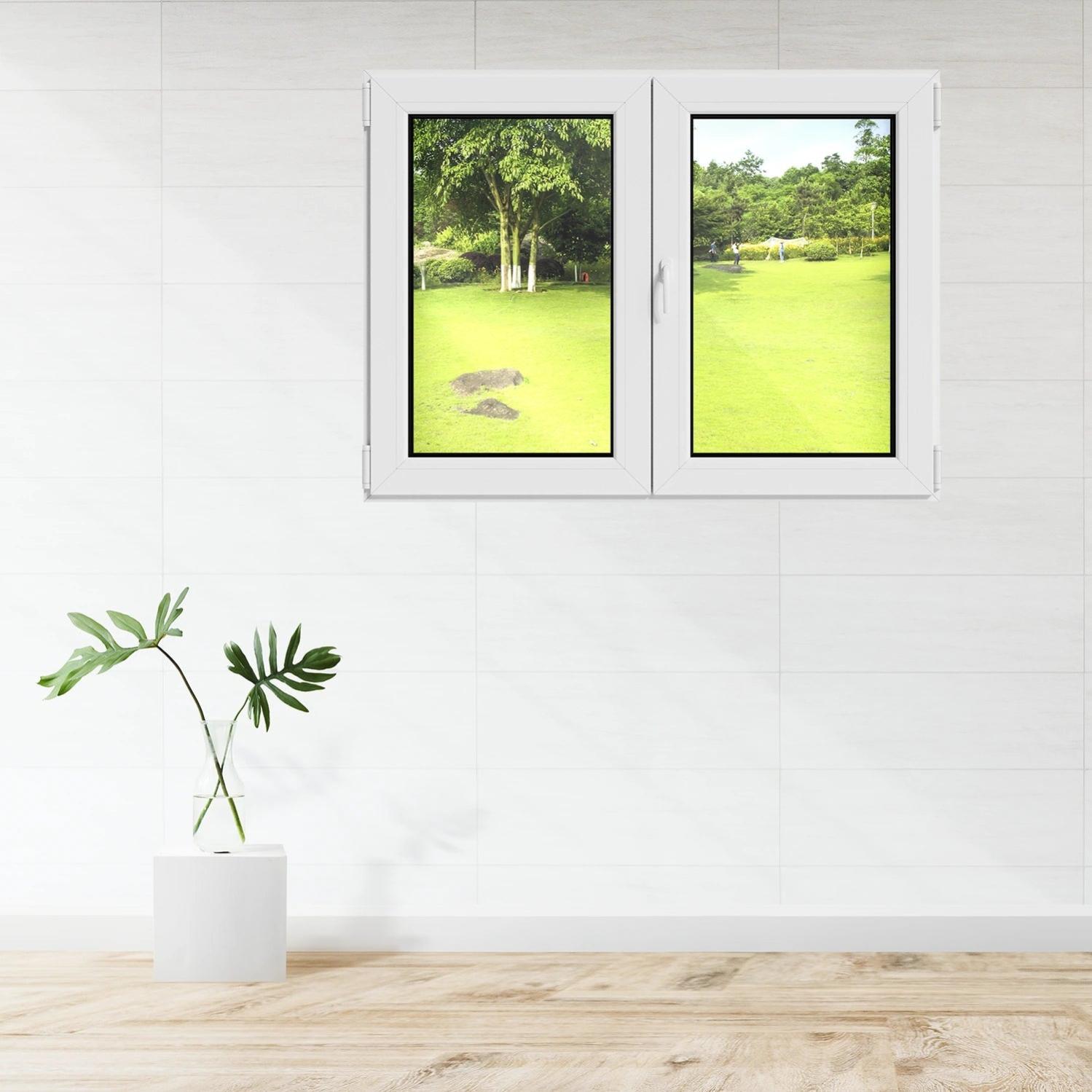 Fenêtre PVC 2 vantaux oscillo-battant blanc H.98 x L.126 cm | Leroy Merlin