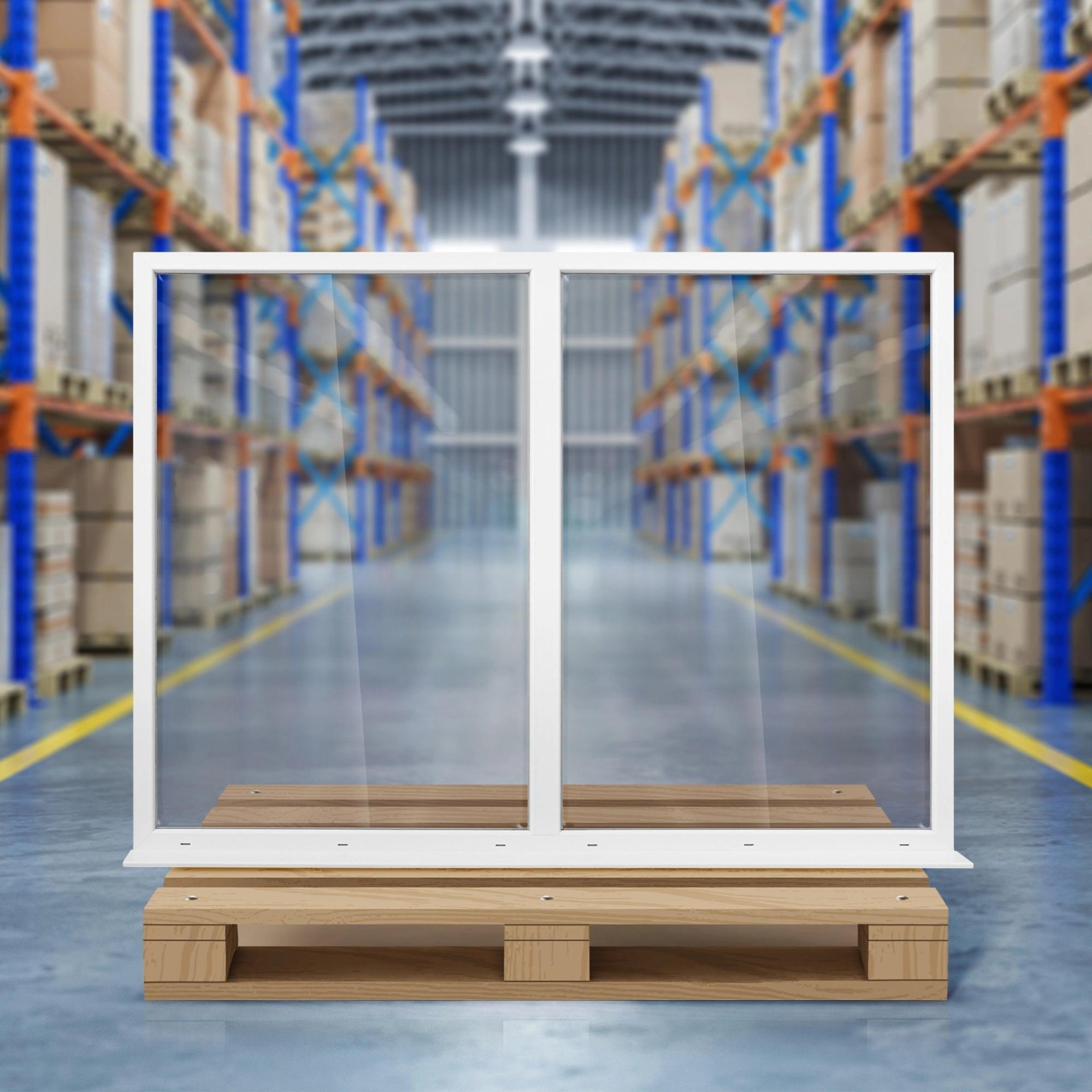 [Déstockage] Châssis fixe PVC 2 vitrages H156X218L cm | Leroy Merlin