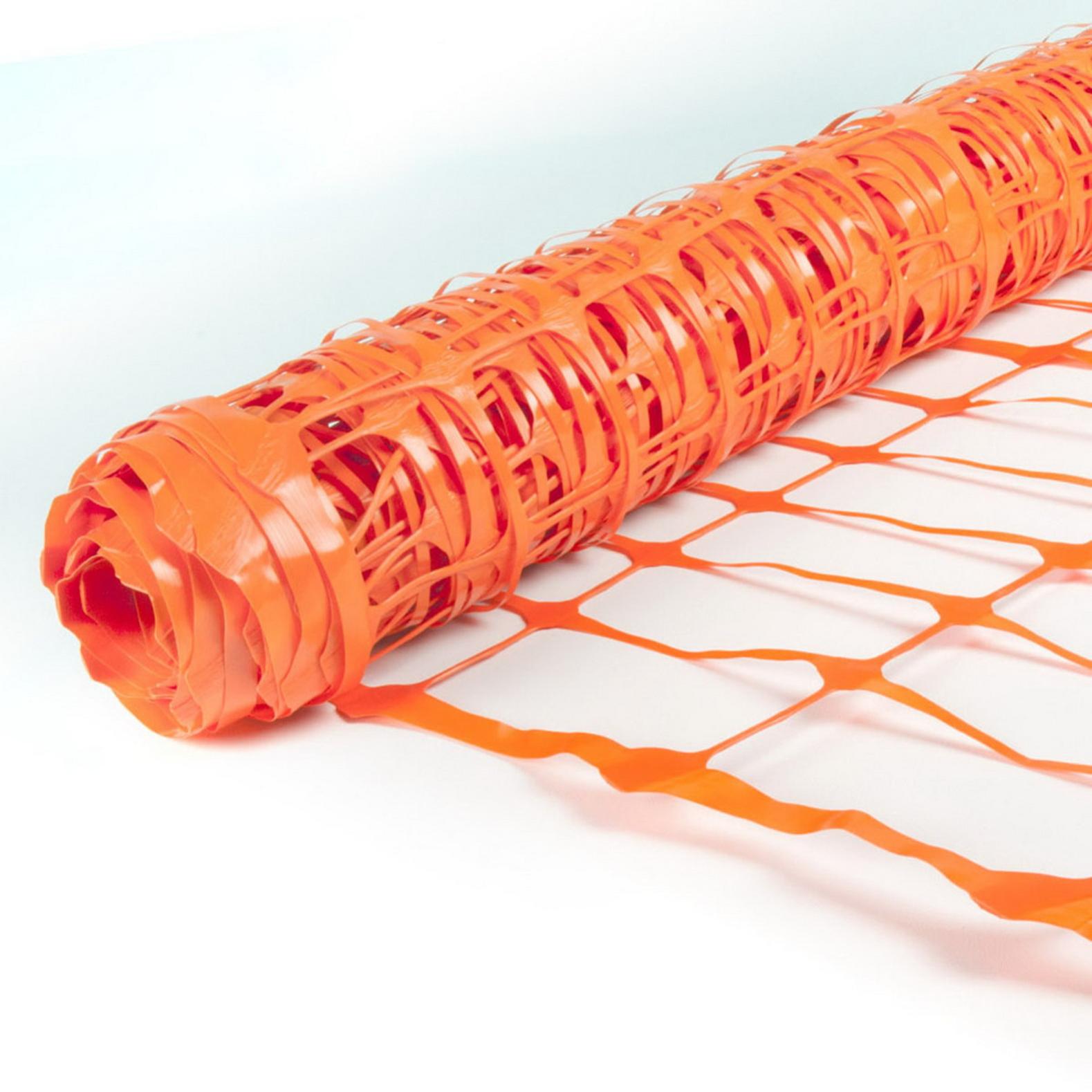 Malla naranja obra 1 mt x 50 mts | Leroy Merlin