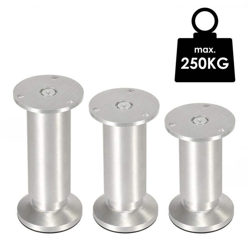 4X Pieds de meuble Canapé Pied de support Pied d'armoire Réglable ...