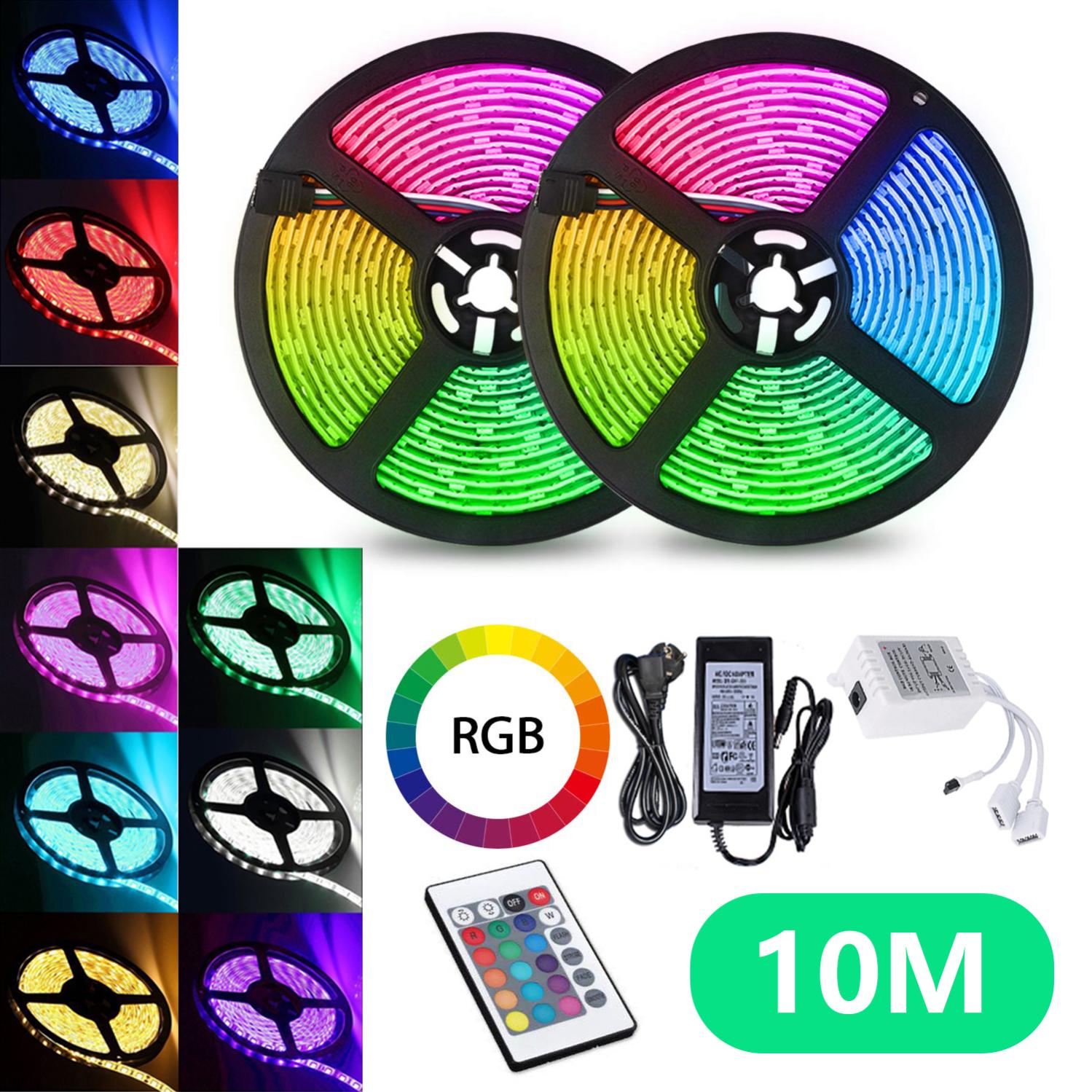 10M Bande LED, Bande Ruban LED RGB 5050 SMD, Bande LED 60 LEDs, Bande ...