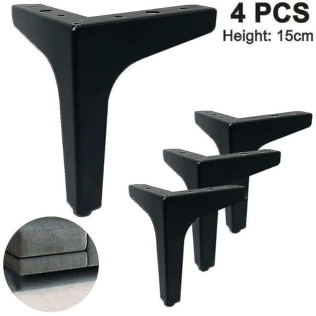 Lot de 4 pieds de canapé en métal de 15 cm, remplacement des pieds de ... Lot de 4 pieds de canapé en métal de 15 cm, remplacement des pieds de ...