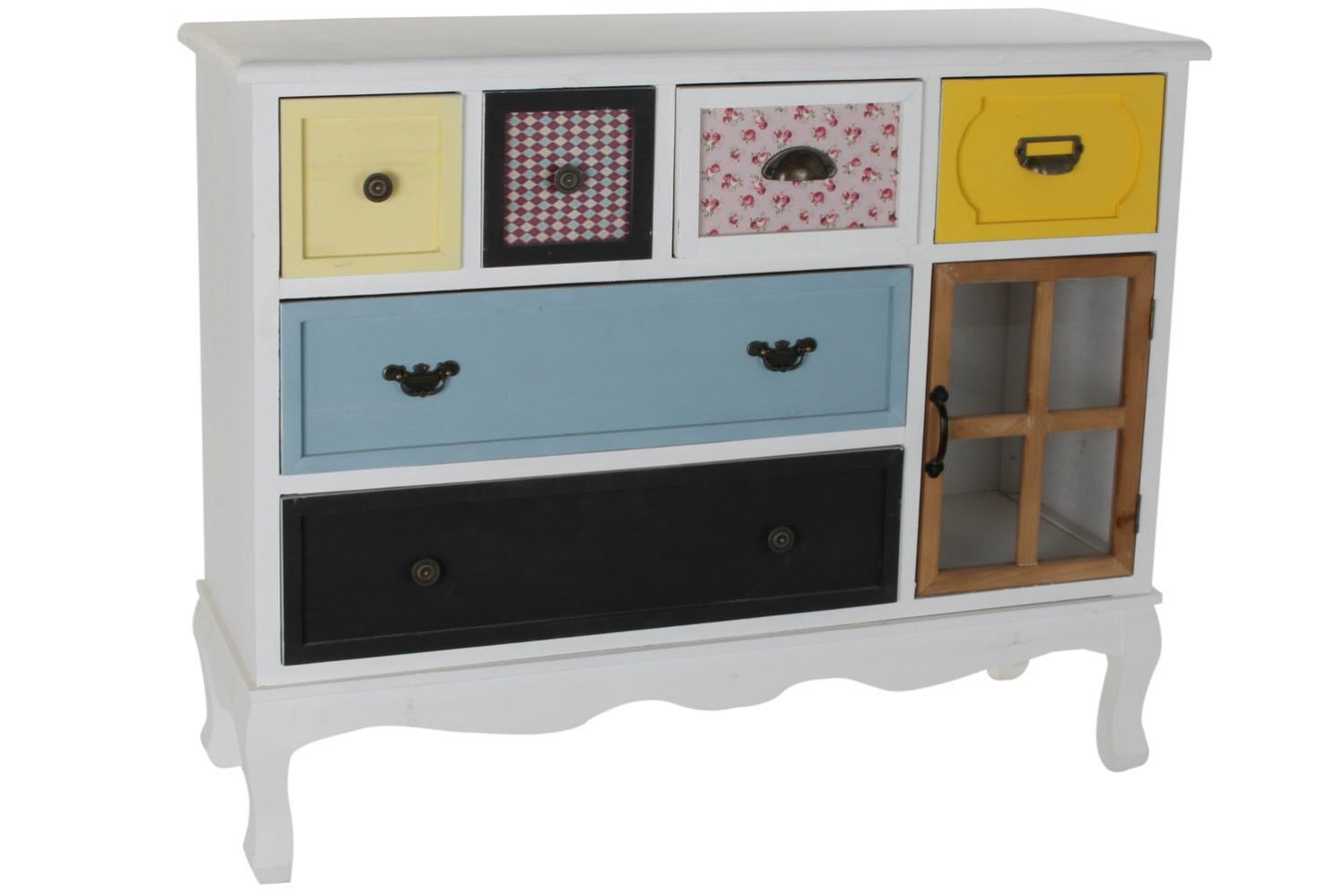 Buffet Madera 103X36X83 Buffet Madera Cristal | Leroy Merlin