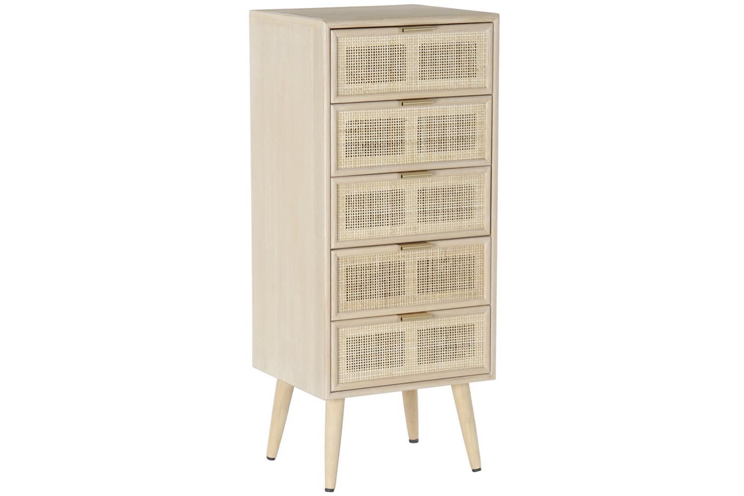Commode à tiroirs Paulownia Mdf 42x36,5x100,5 grille | Leroy Merlin