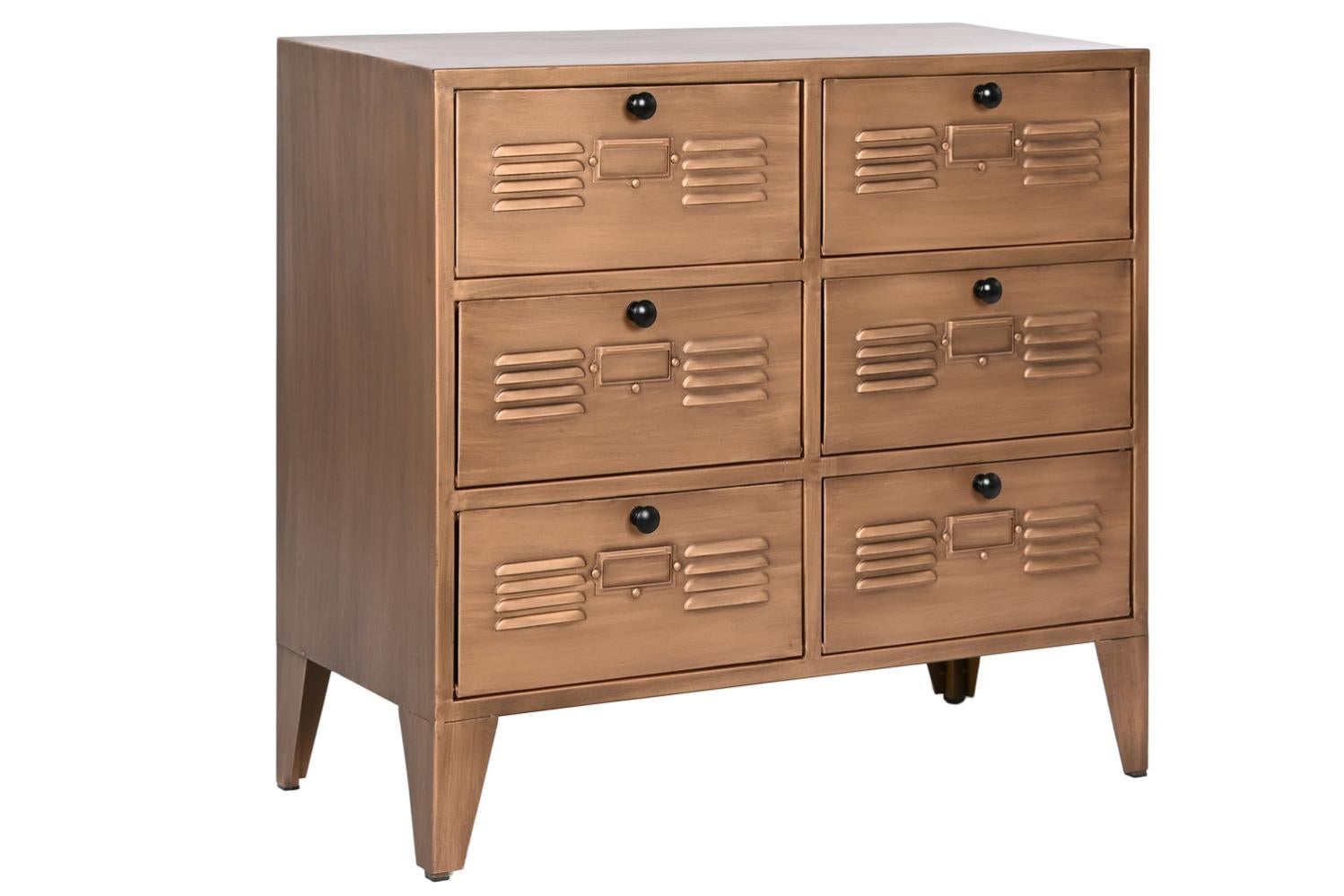 Commode en métal 78x34x70 Golden Locker | Leroy Merlin
