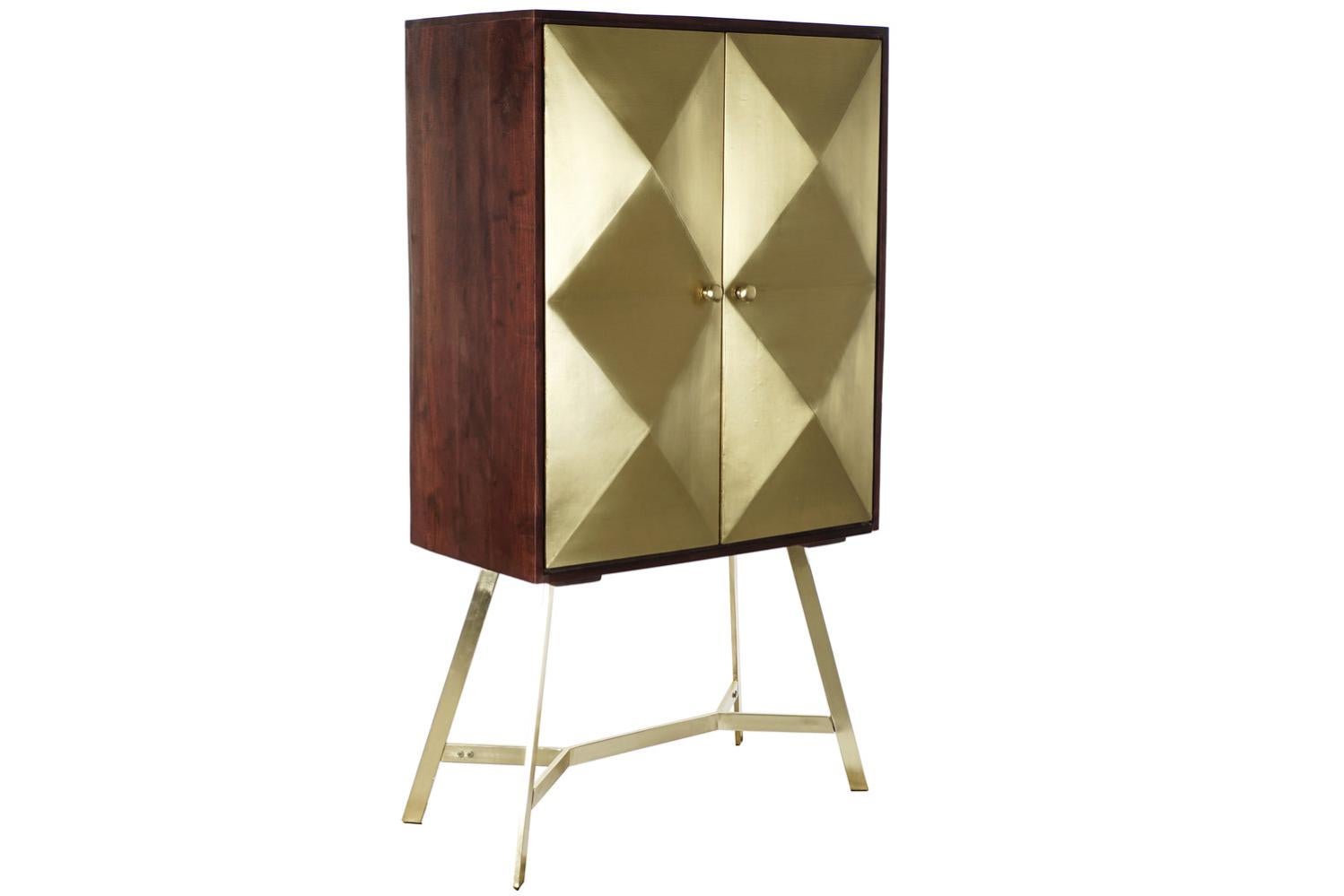 Buffet Mango Acacia 84x43x156,5 marron foncé | Leroy Merlin