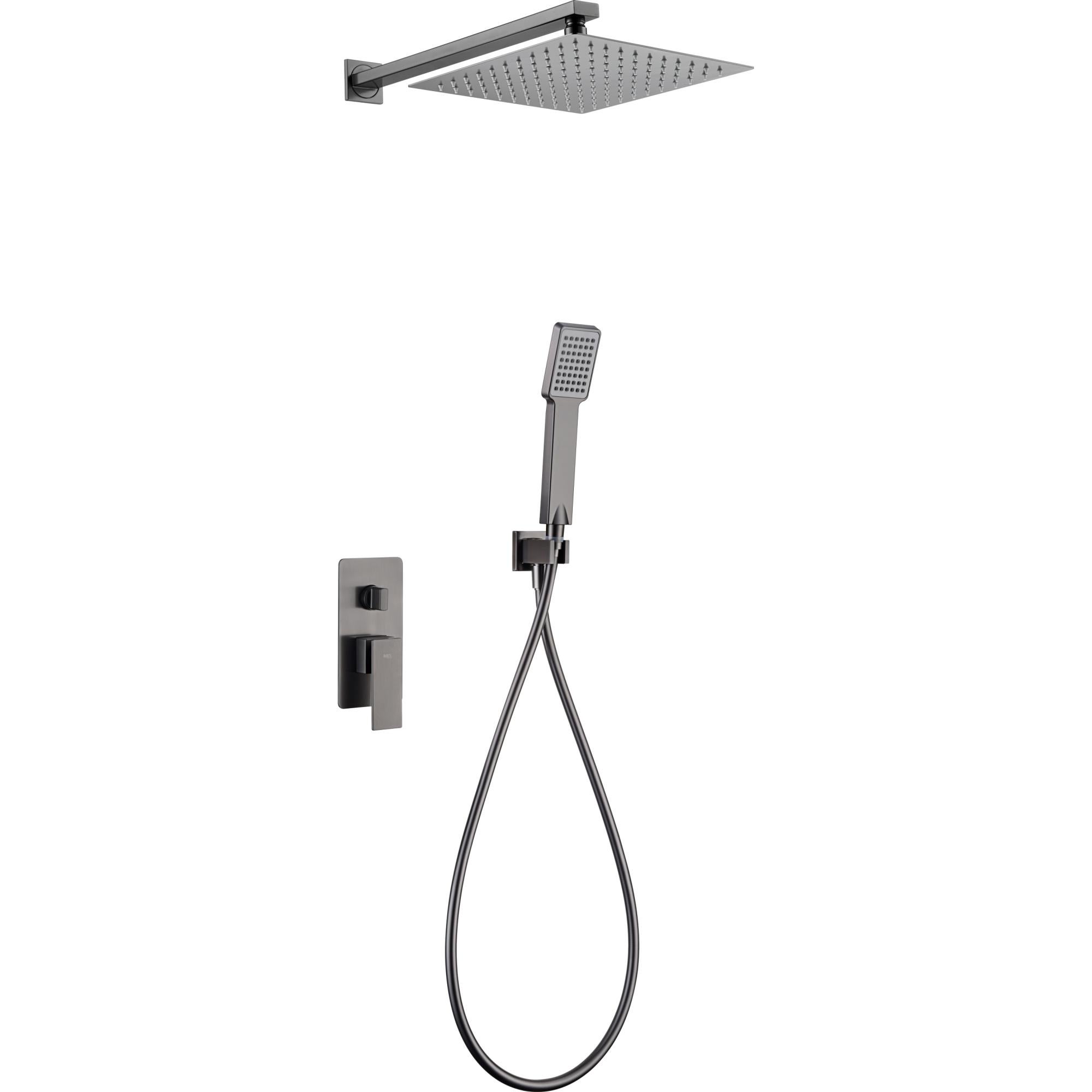 Set doccia incasso con monocomando | Modello PISA | Colore nero ...