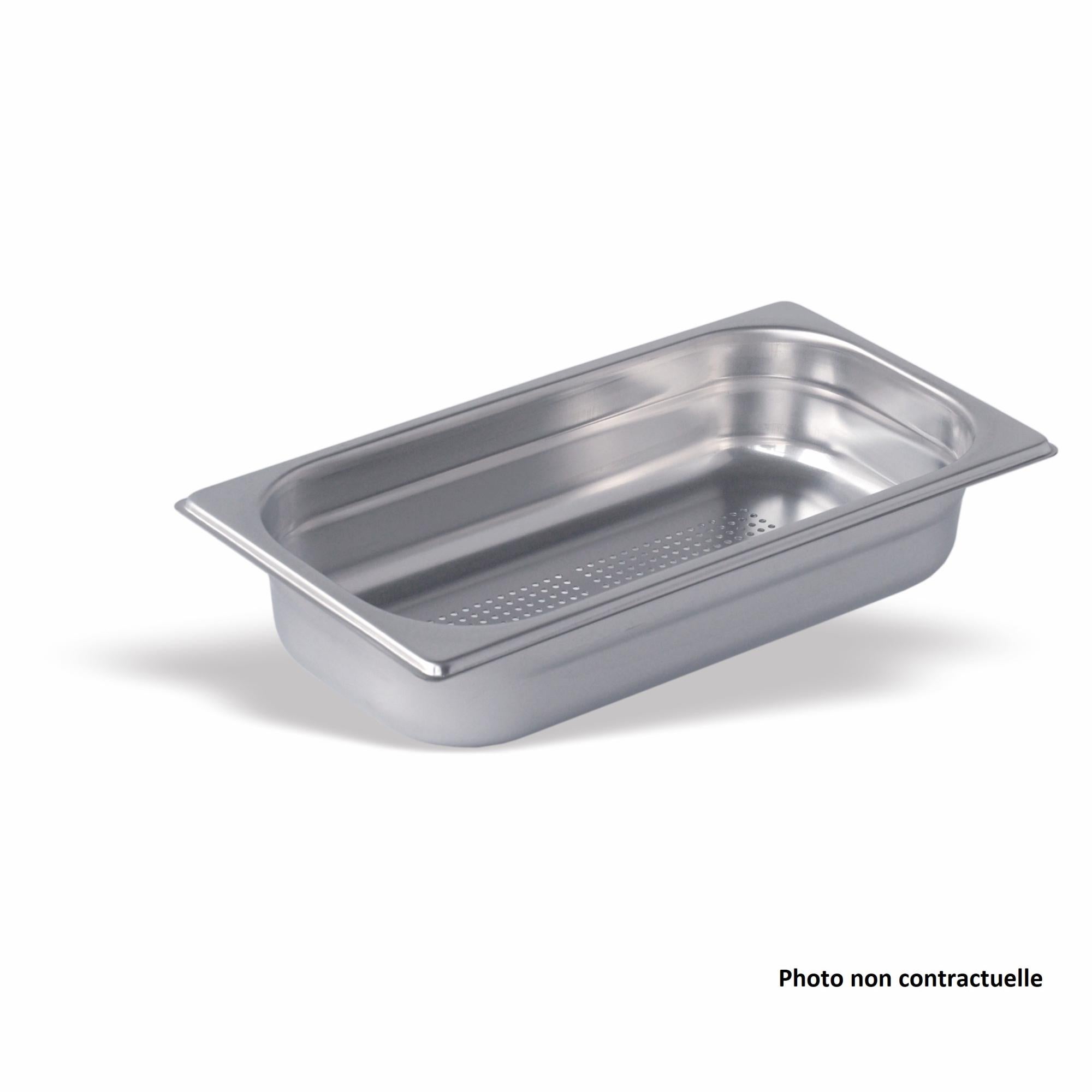 Bac Gastro Inox GN 1/3 Perforé - H 100 mm - Pujadas | Leroy Merlin