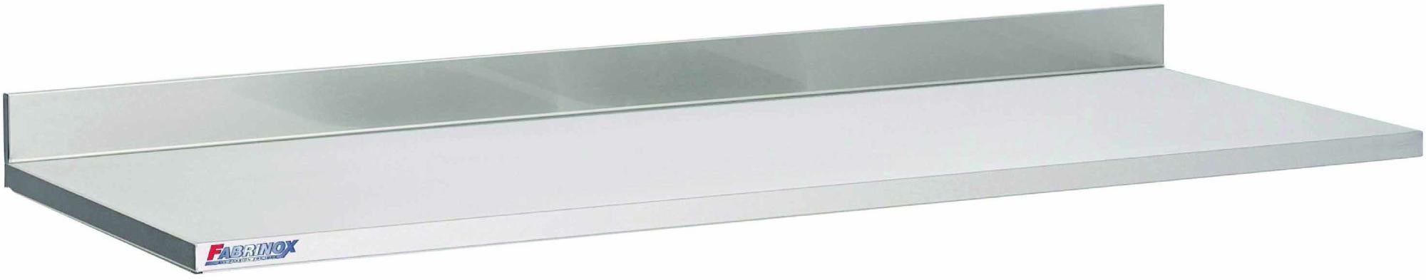 Tablette Adossée en Inox 304 Renforcé Profondeur 800 mm - Fabrinox - l50- L0- P80- h4- Inox ...