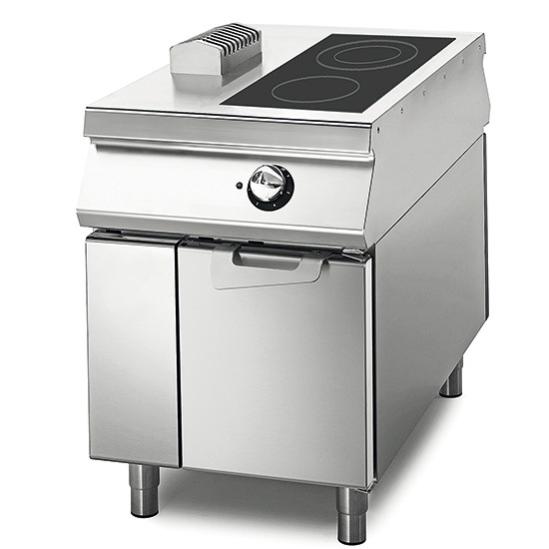 Plaque Induction avec 2 Plaques sur Coffre avec Portes, Tableau de ...