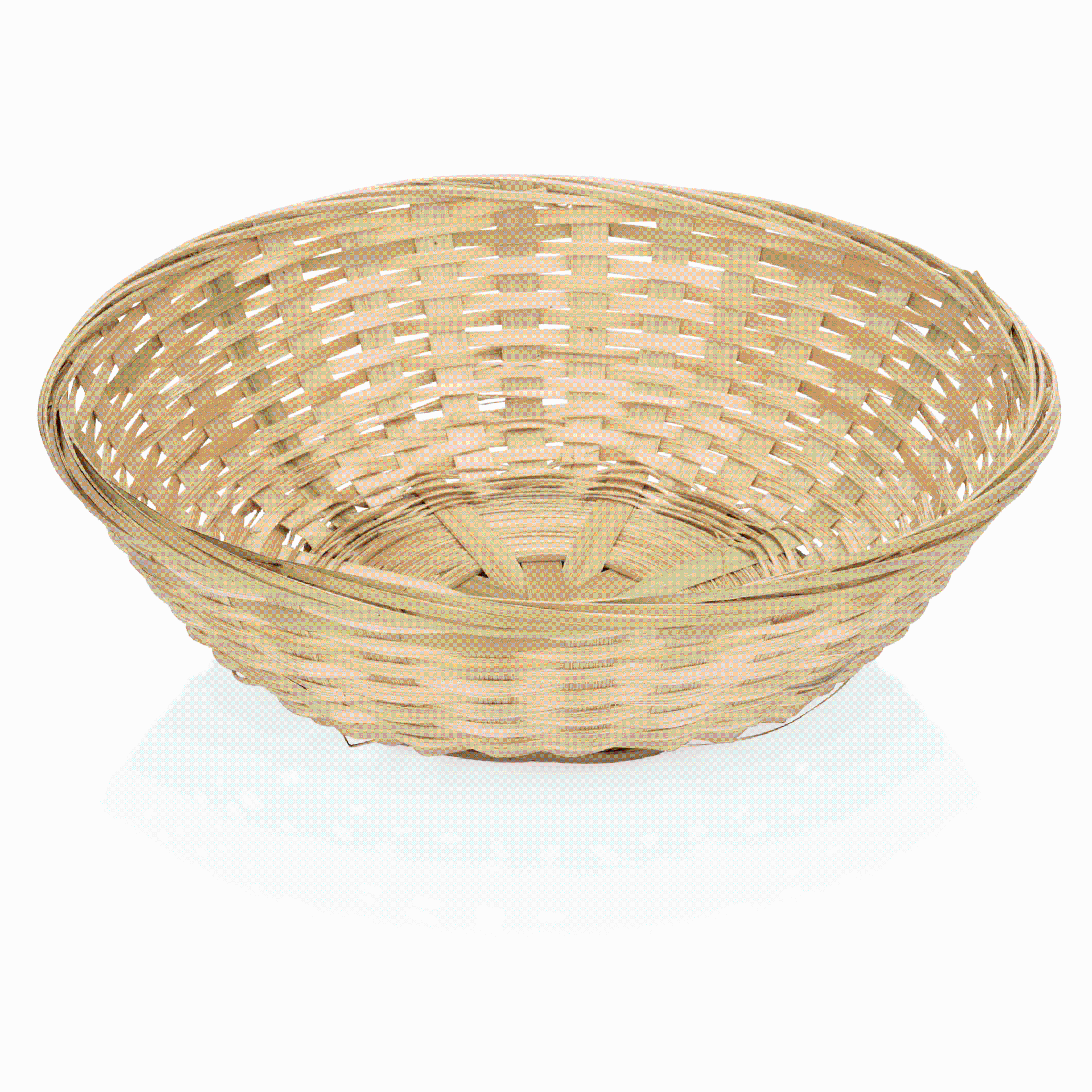 Panier de table en Bambou H 60 mm Diamètre 220 mm Was Germany | Leroy ...