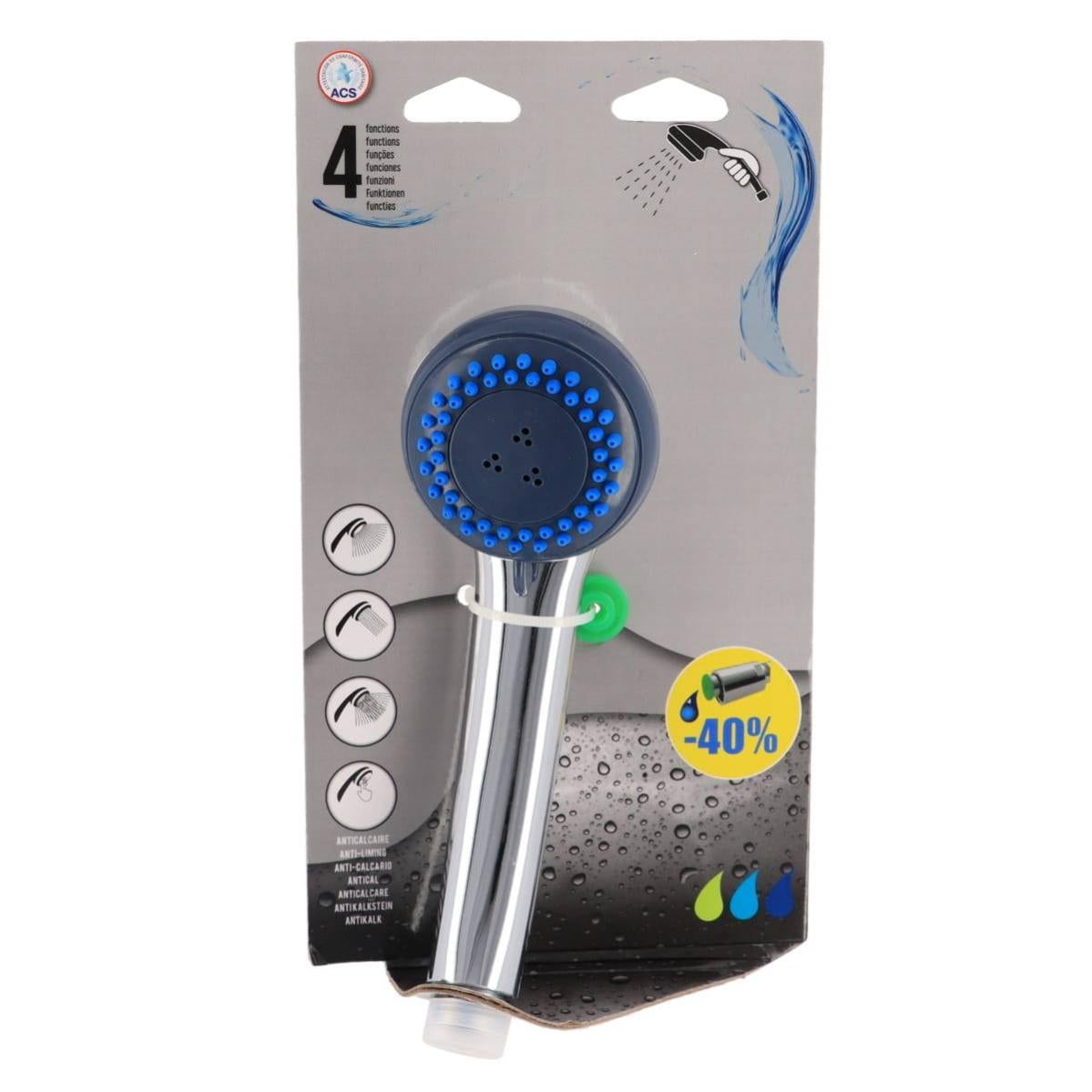 DOUCHETTE 3 FONCTIONS ANTICALCAIRE - CHROME - Tendance | Leroy Merlin