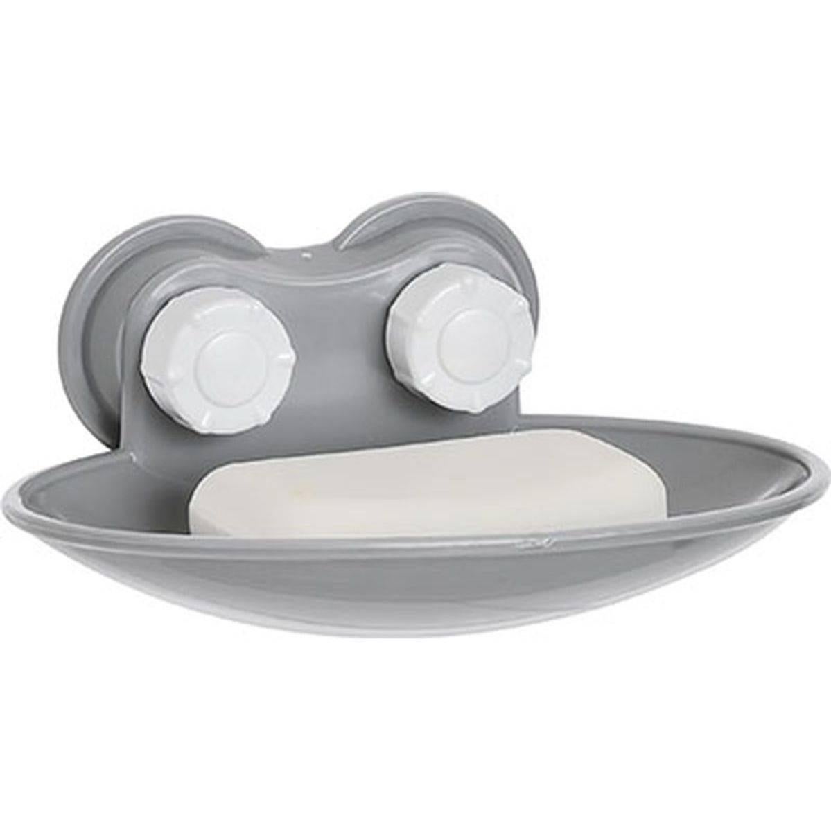 PORTE SAVON PP SUR VENTOUSES - GRIS BLANC - Tendance | Leroy Merlin