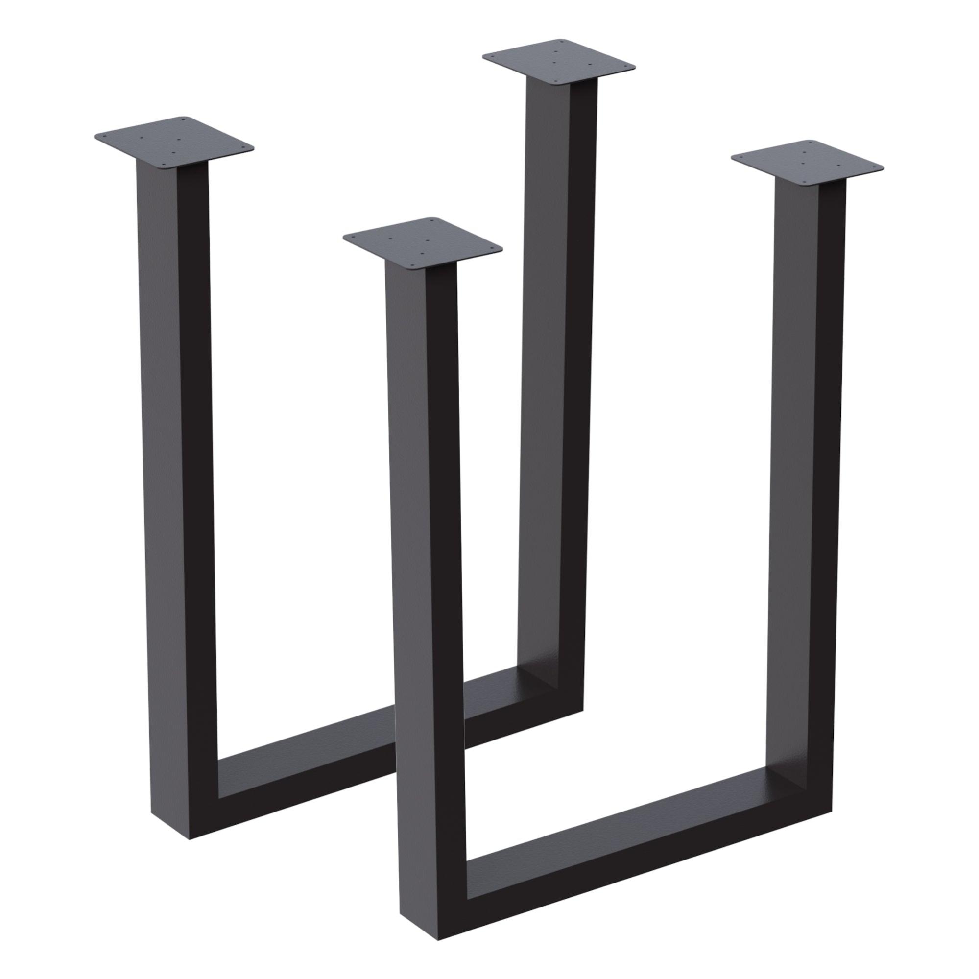 Set de 2 pieds de table rectangulaires en acier 40 x 28 cm 03_0008081 | Leroy Merlin