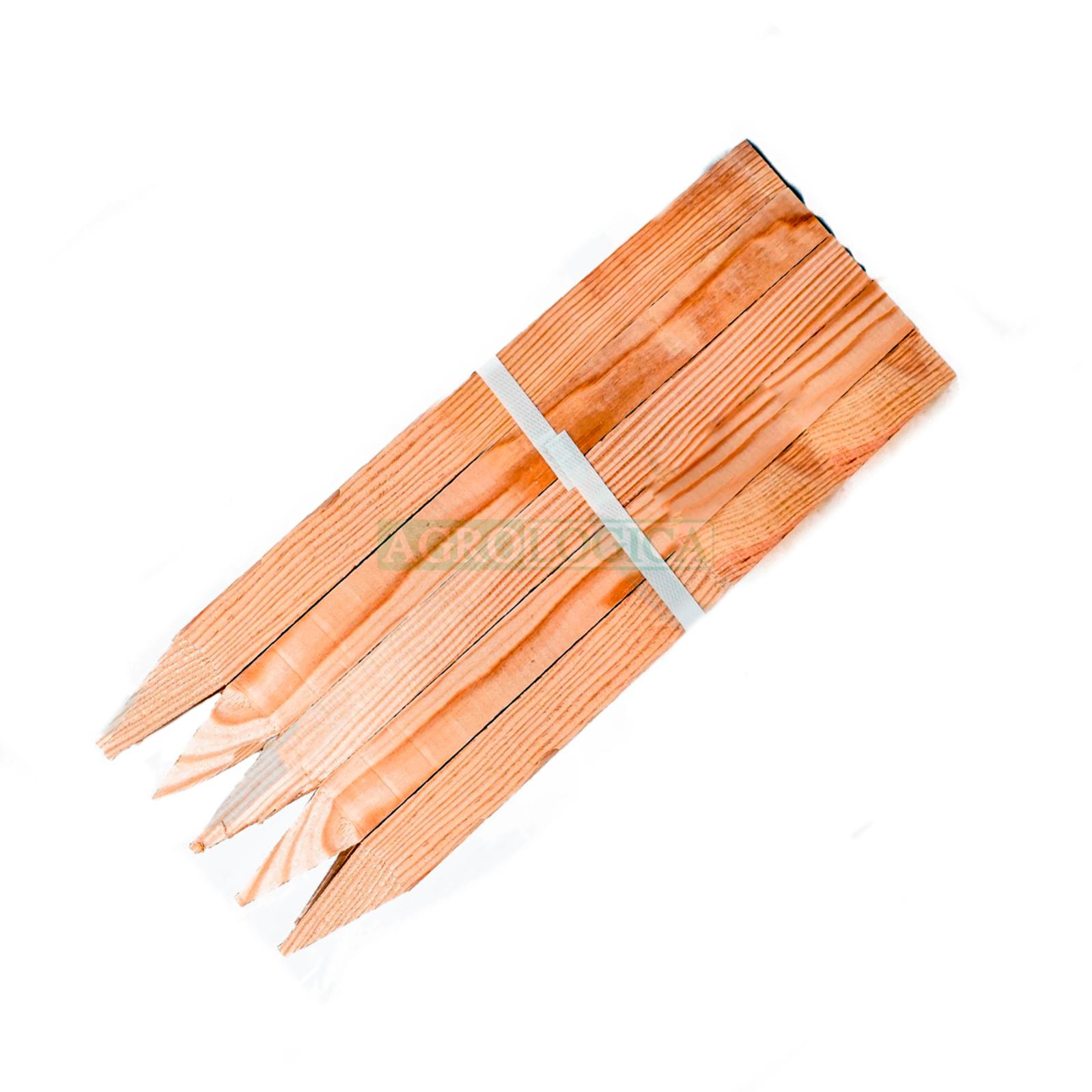 Estacas de madera para jardin y construcción 40 x 3 cm (35 unidades ...