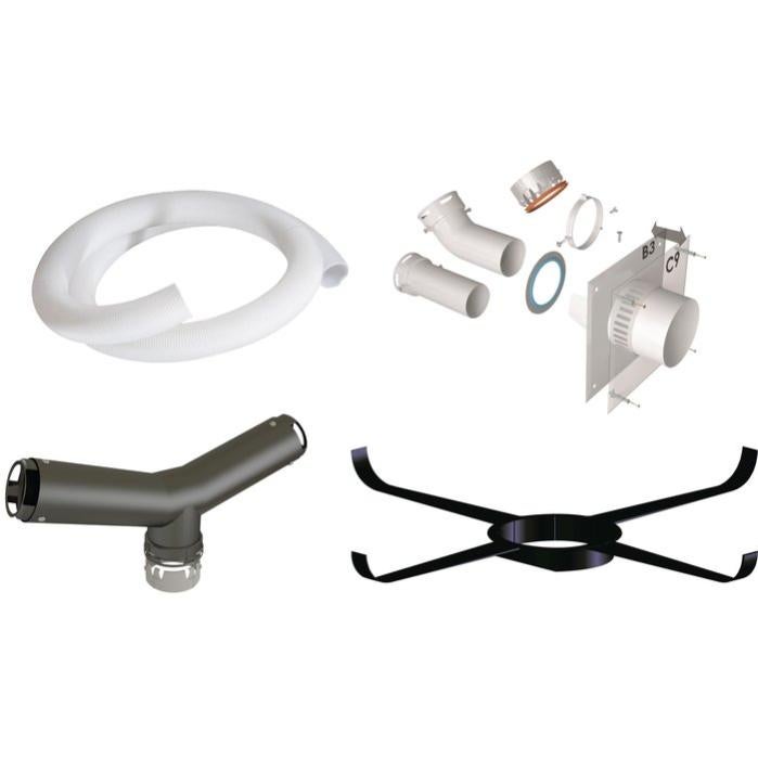 Pack condensation 4 en 1 B2/C9 TEN - Diamètre 80 mm - Terminal en T ...