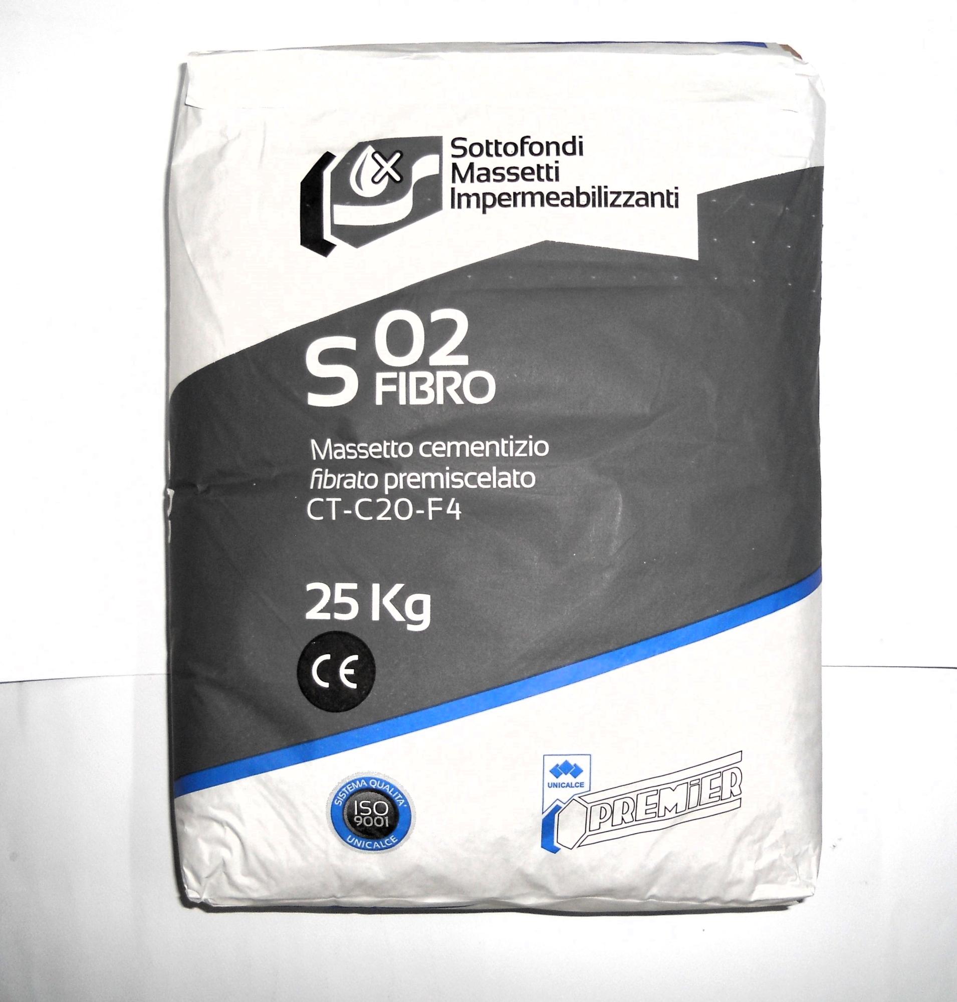 Unicalce Premier S 02 FIBRO -Massetto cementizio premiscelato ...