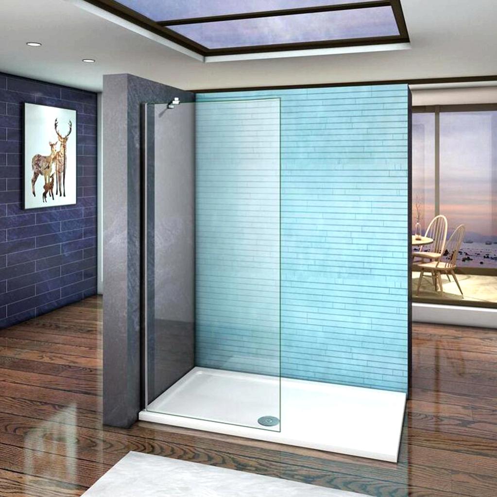 Parete Doccia Walk-in Con Barra Stabilizzatrice Angolare 45cm Vetro ...