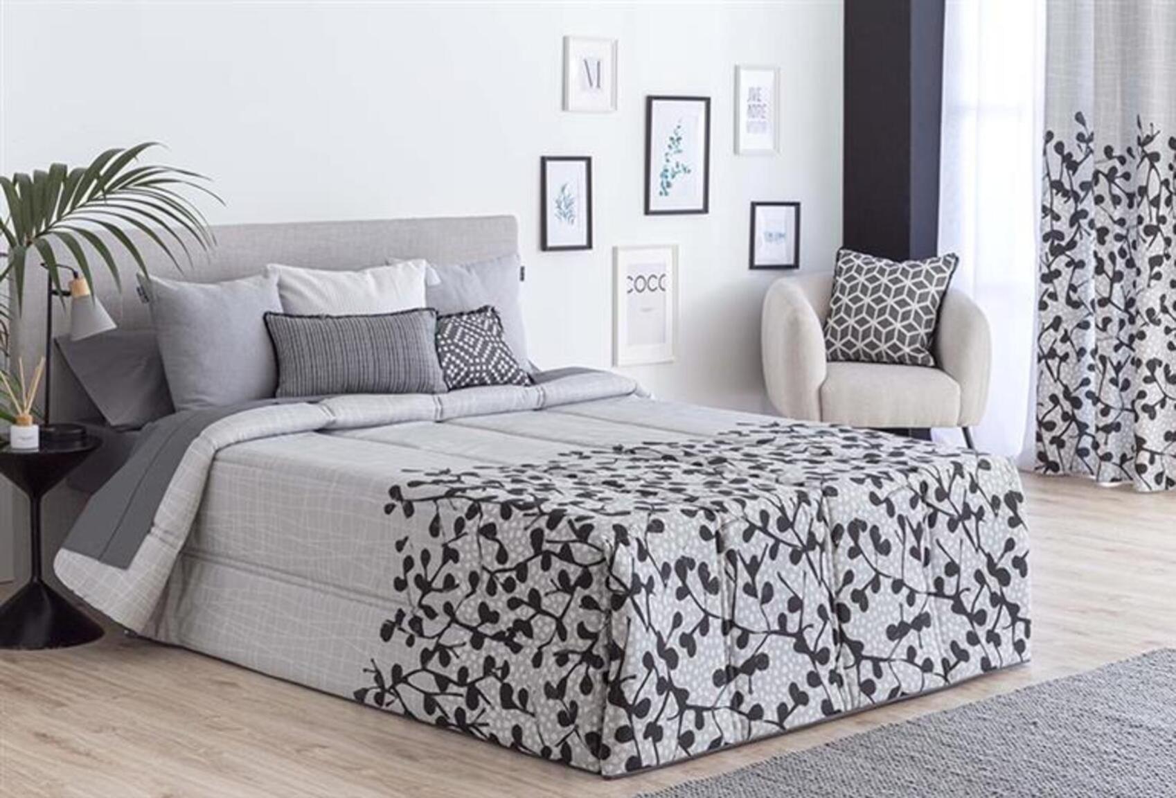 Edredón Conforter Llanes Gris para Cama de 150 cm | Leroy Merlin