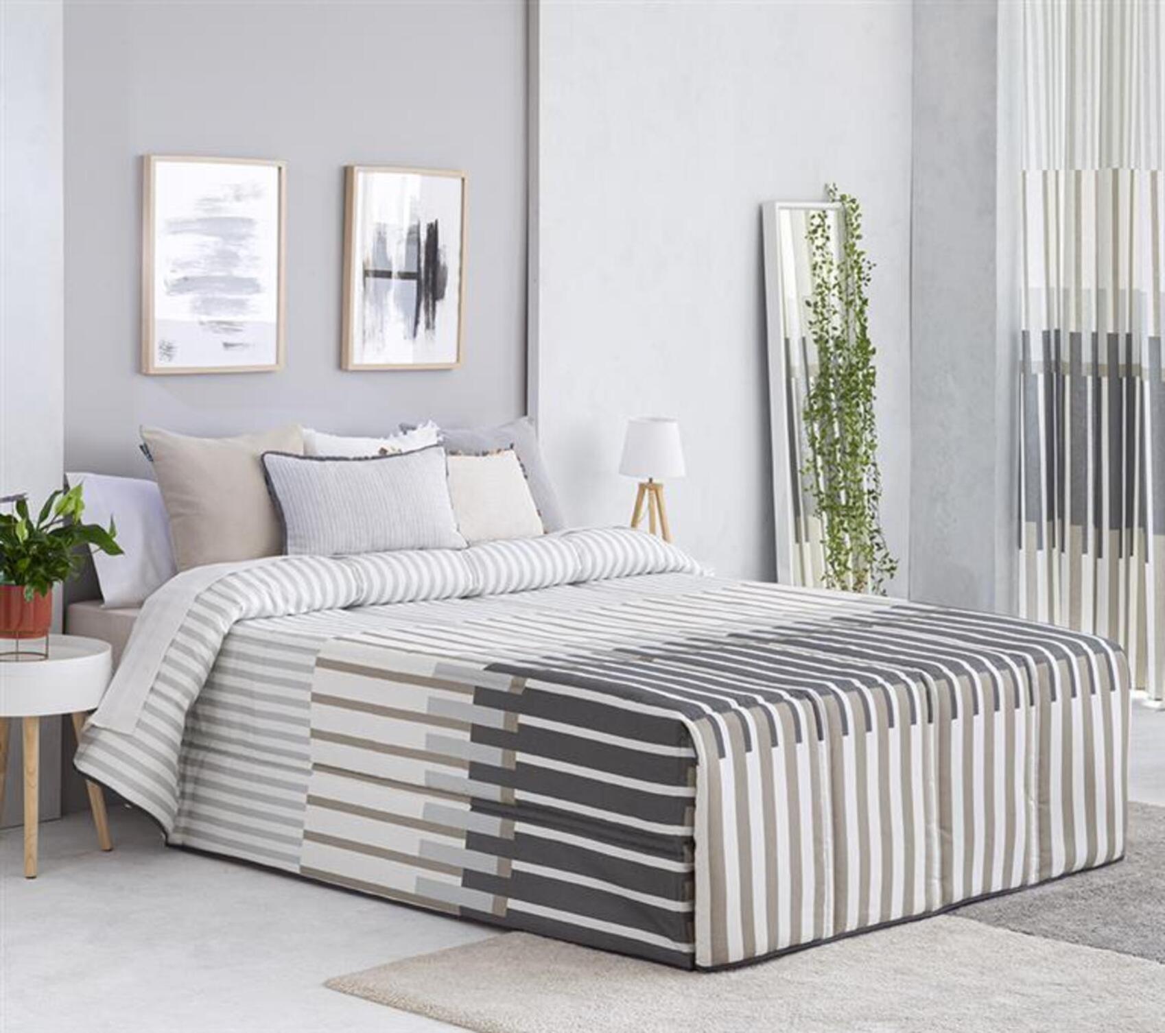 Edredón Conforter Alava Gris para Cama de 105 cm | Leroy Merlin