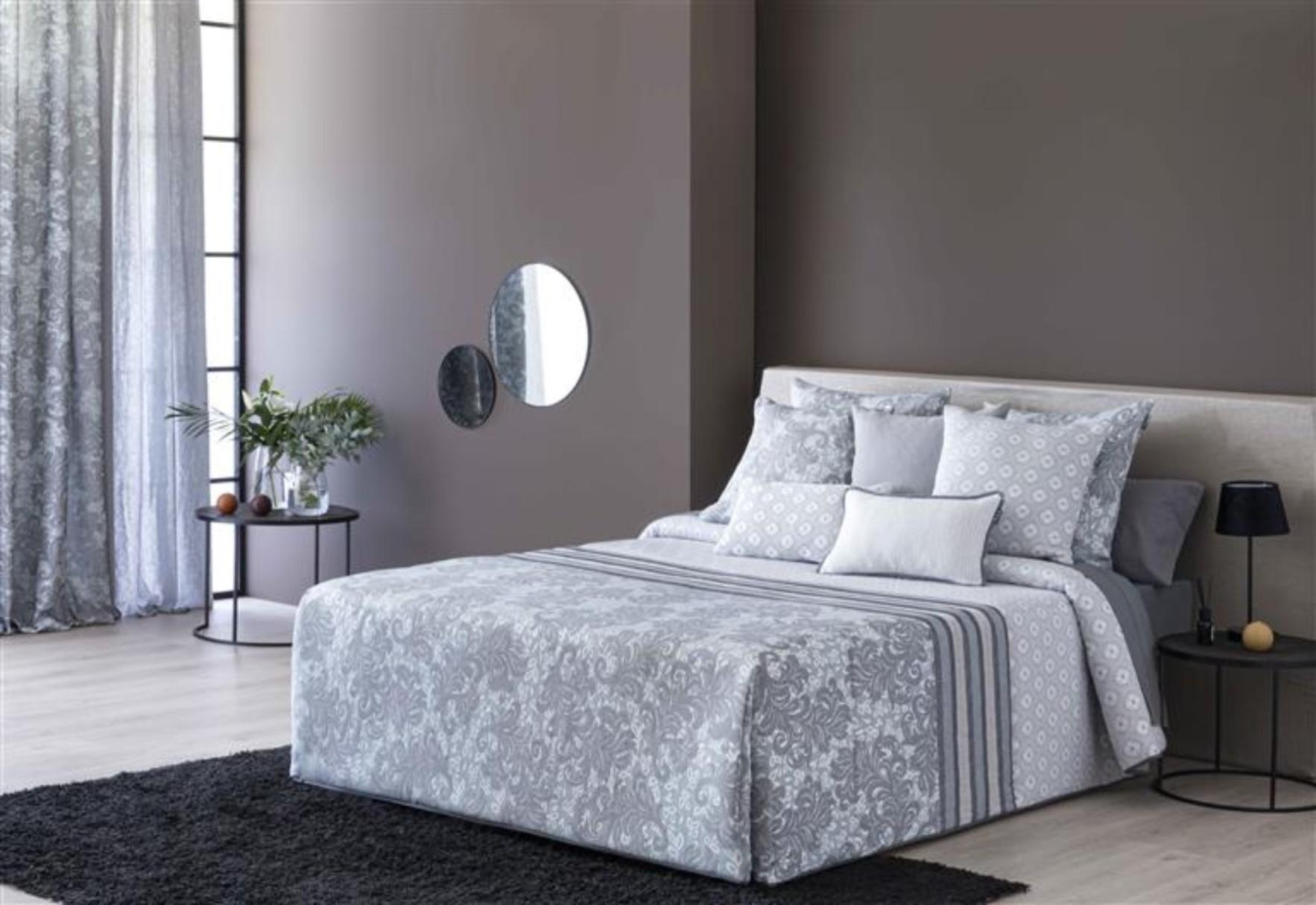 Edredón Conforter Jacquard Teulada Gris para Cama de 105 cm | Leroy Merlin