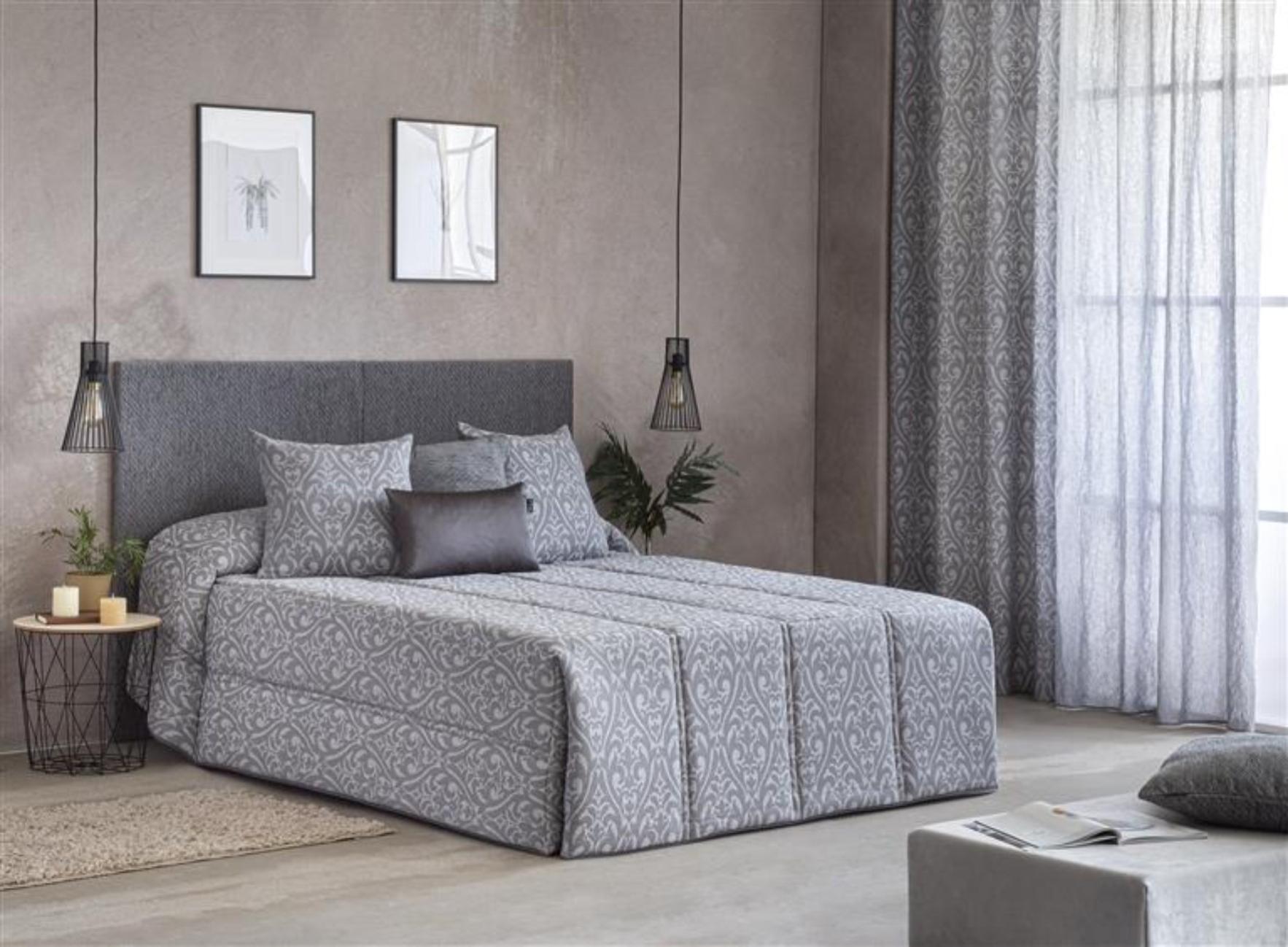 Edredon Conforter Jacquard Morella Gris para Cama de 200 cm | Leroy Merlin