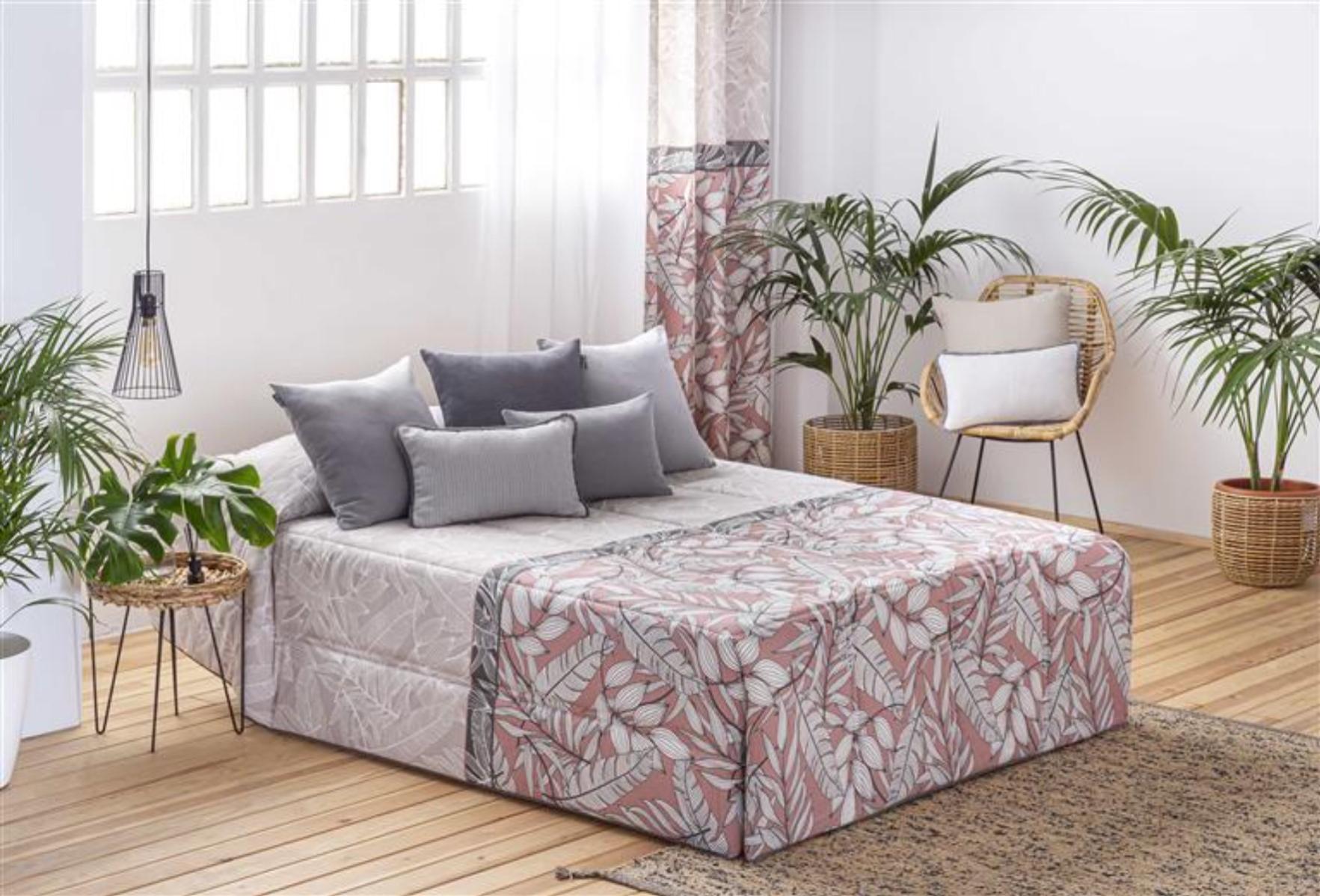 Edredón Conforter Olite Rosa para cama de 200 cm | Leroy Merlin