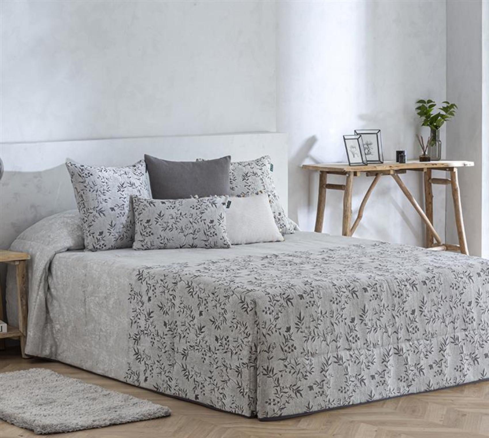 Edredon Conforter Jacquard Ceuta Gris para Cama de 160 cm | Leroy Merlin