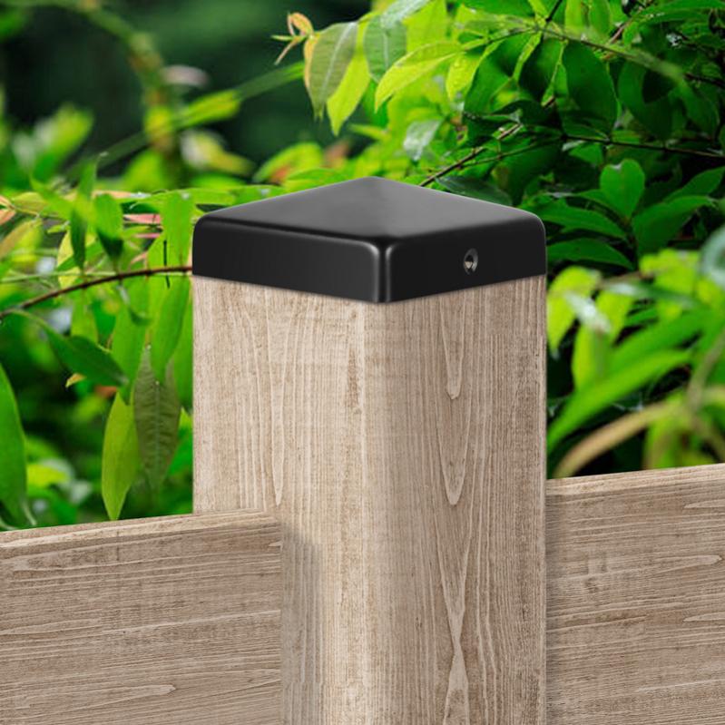 10x Tapa Poste Tapa Poste Tapa Poste Negro 71mm | Leroy Merlin