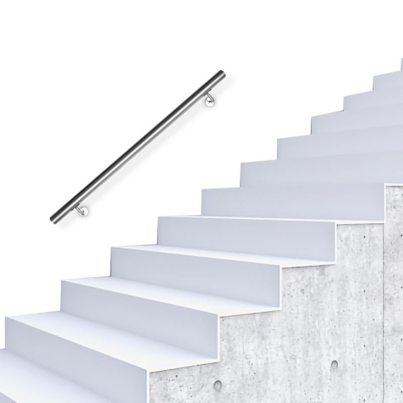 Pasamanos Barandilla Barandas Escalera Acero Inox 50cm | Leroy Merlin