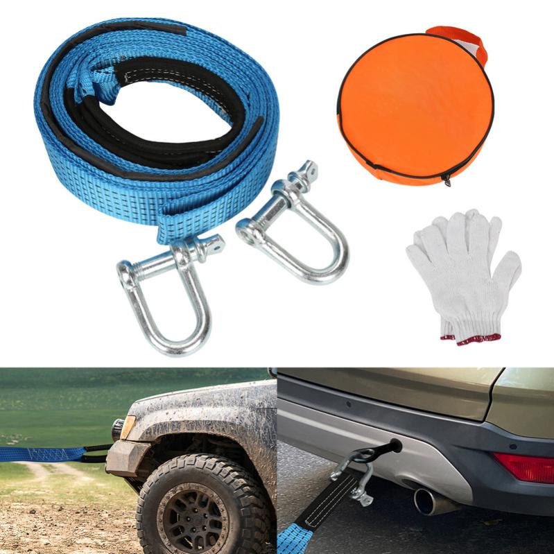 Corda da traino per auto Nastro fluorescente 5M x 5CM 8T Cavo da traino ...
