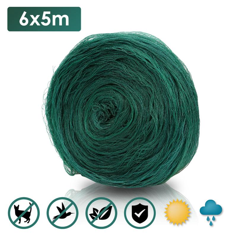 Rete per laghetto 6 x 5 m, rete verde per laghetto, rete per foglie ...