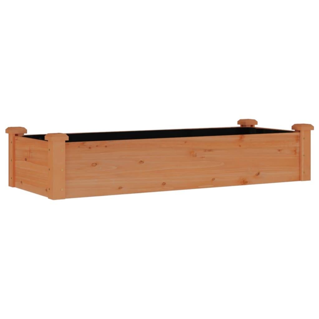 Forro para bancal elevado de madera de abeto macizo 120x45x25 cm ...