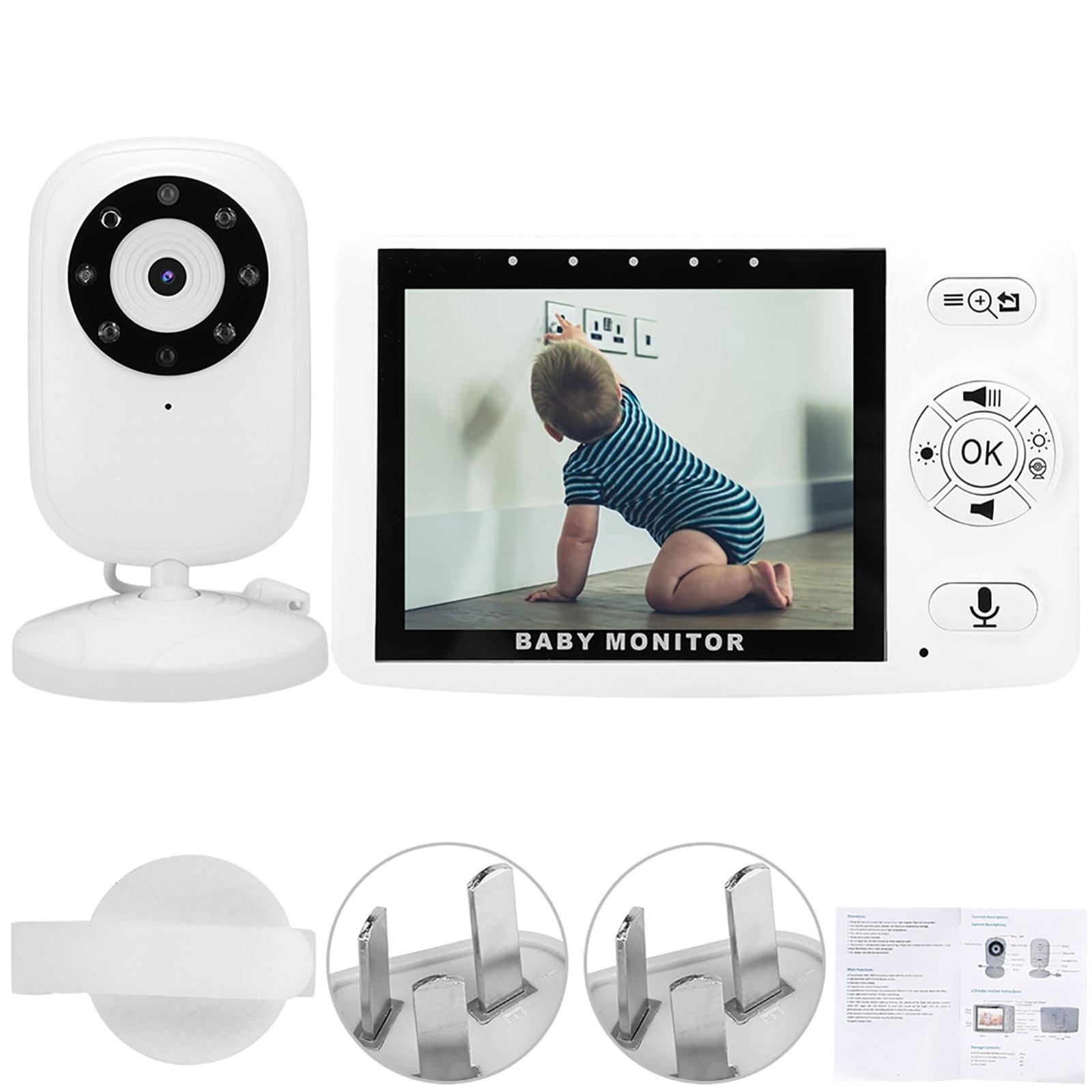 Baby monitor wireless da 3,5 pollici con visione notturna, citofono ...