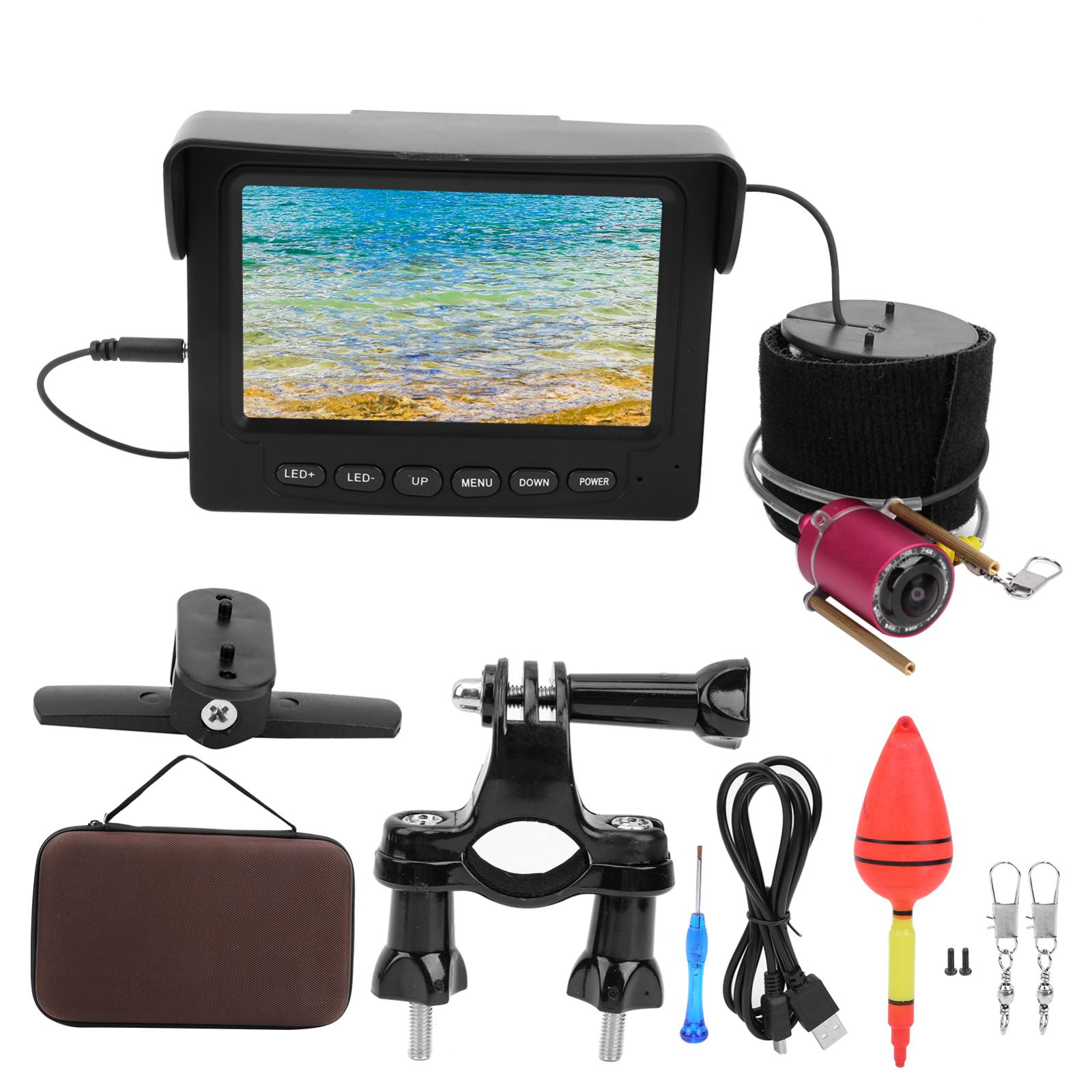 Fotocamera subacquea per pesca subacquea HD da 4,3 pollici, schermo TFT ...