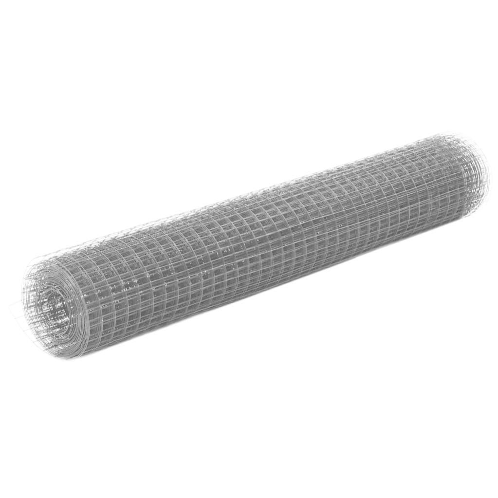Rete in acciaio con rivestimento in PVC 25x1 mt Grigia | Leroy Merlin